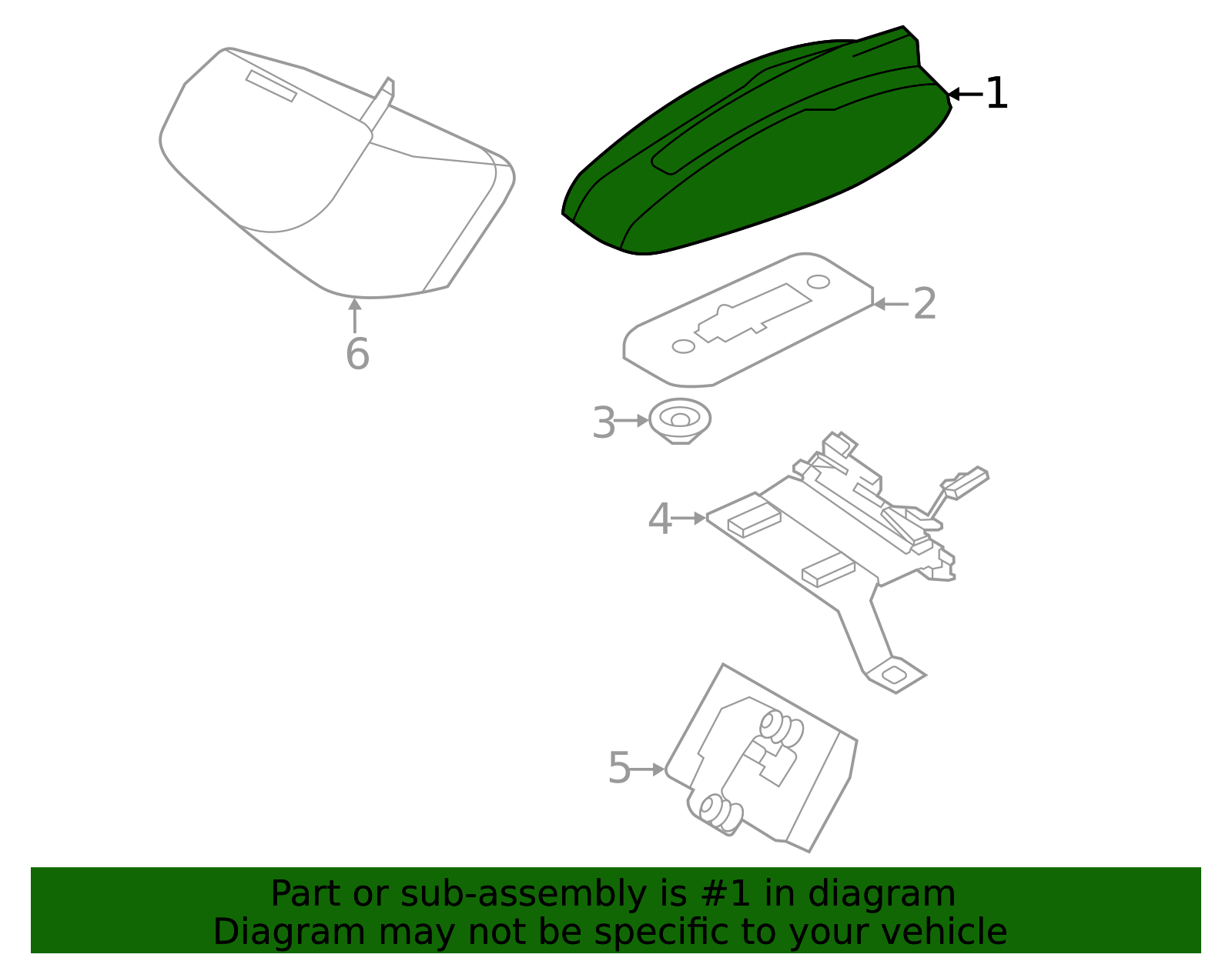 2012-2023 Land Rover Antenna Assembly LR117613 | OEM Parts Online