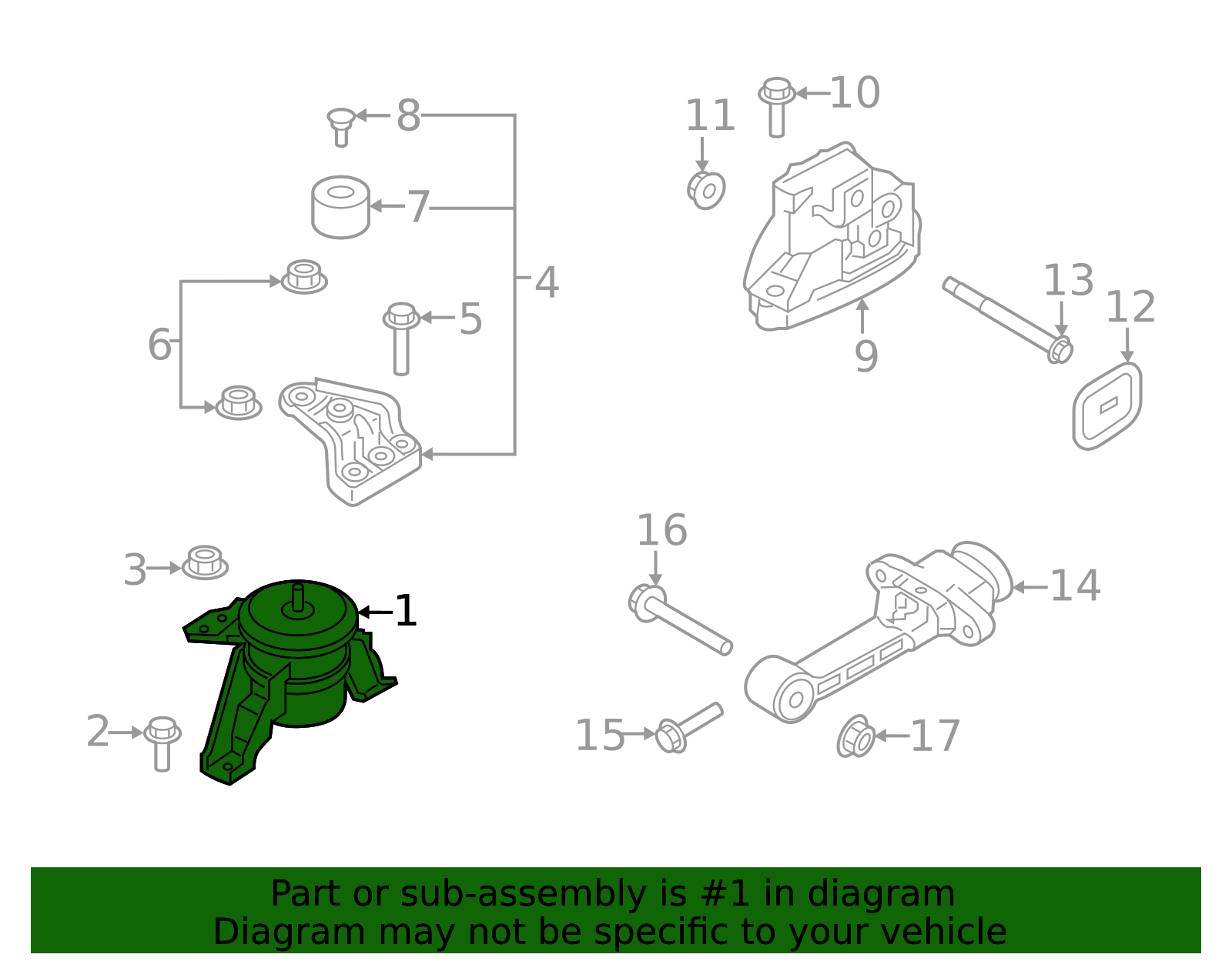 Genuine Mount for 21810-D3100 | Hyundai OEM Parts Direct