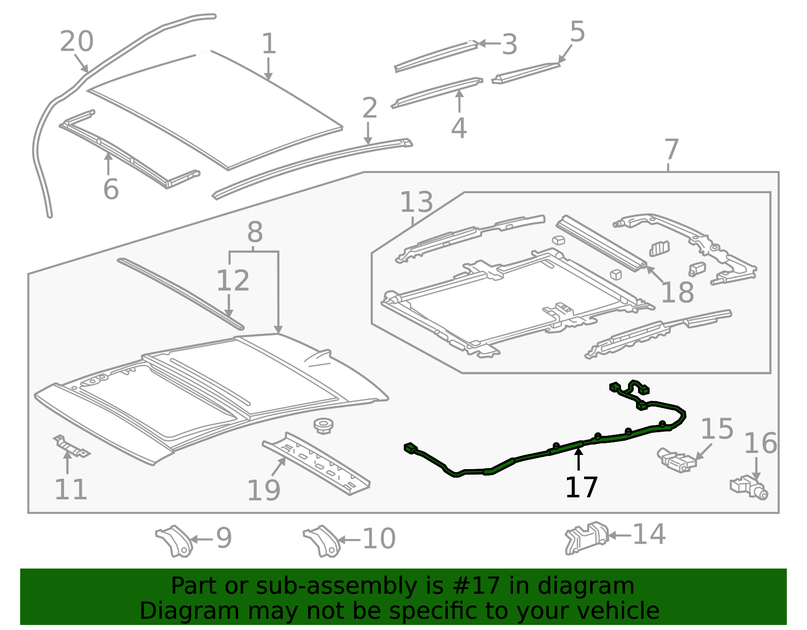 82172-AQ010 - High-Quality Roof Wire for 2025 Toyota Camry | AutoNation ...