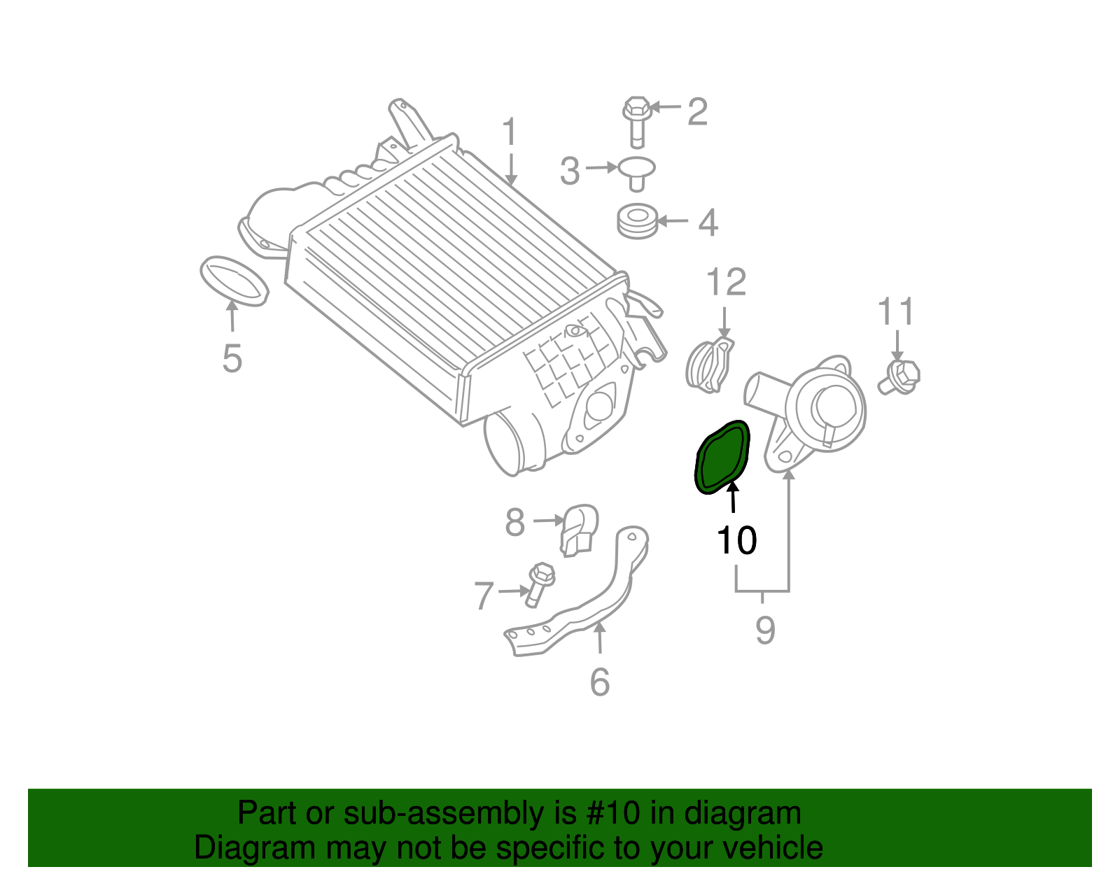 2008-2014 Subaru By-Pass Valve O-Ring 22656AA020 | Subaru Parts Store