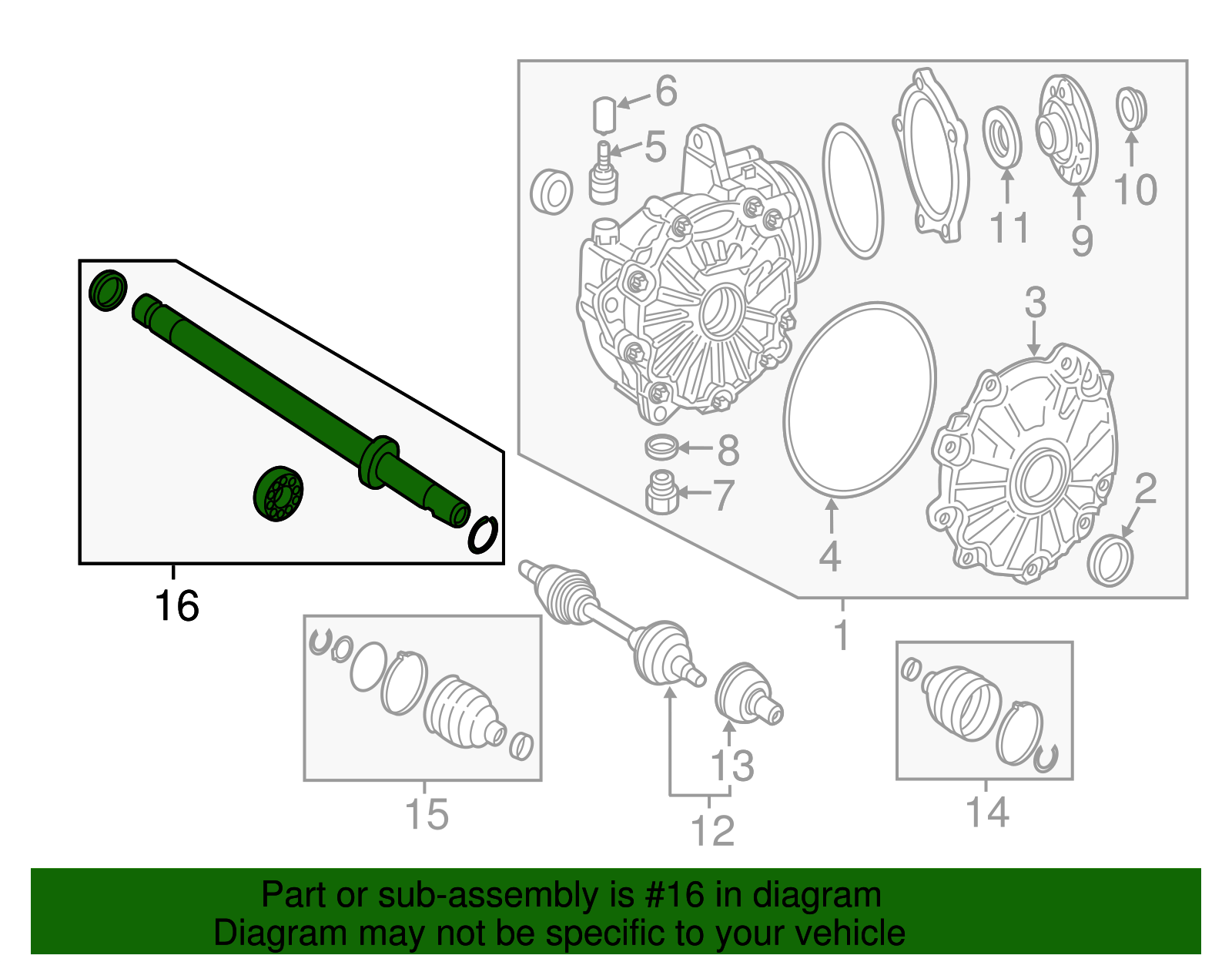 Genuine OEM Intermediate Shaft | 205-330-99-05-65 | Fits Select 2016 ...