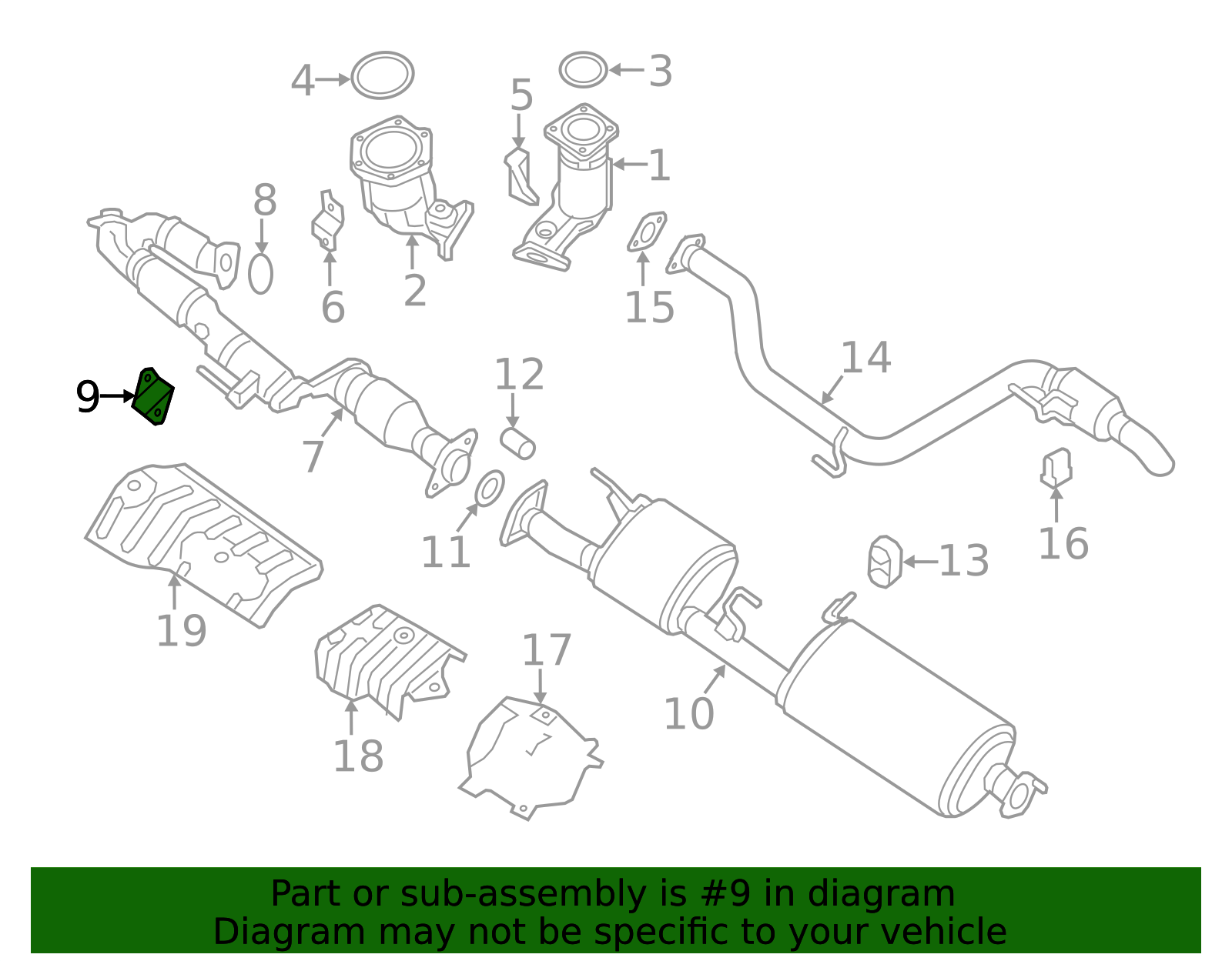 206111AA2A - Front Pipe Mount Plate 2013-2024 INFINITI | Infiniti of ...