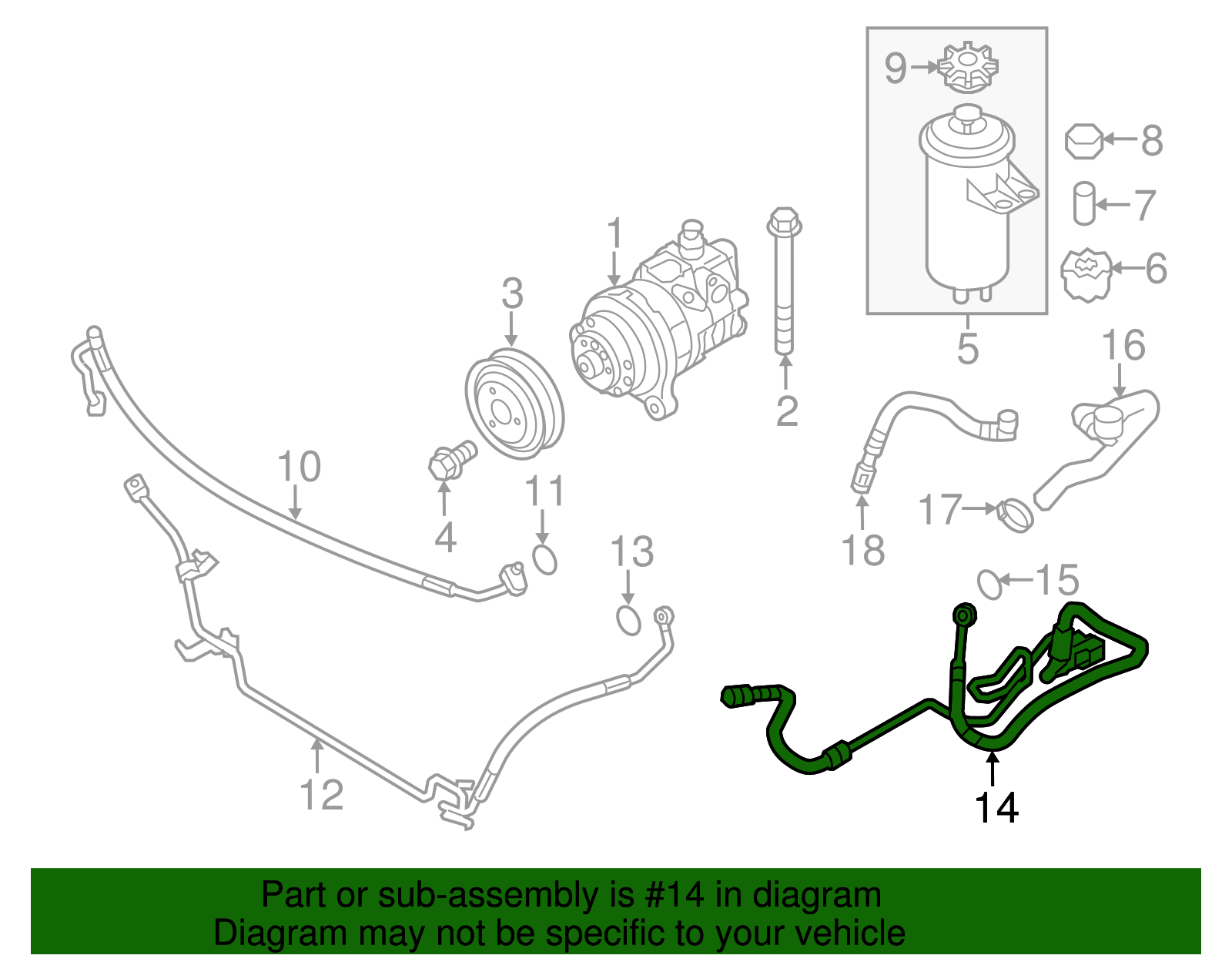 Genuine BMW 32-41-6-779-948 | Power Steering Return Hose | FREE ...
