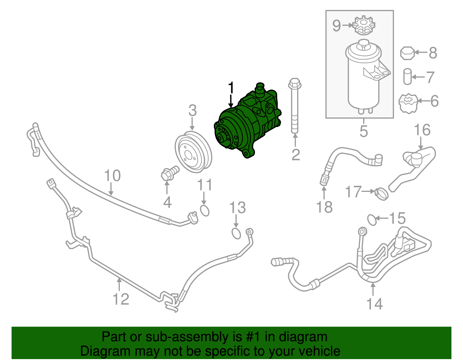32416796455 - 2008-2011 BMW Power Steering Pump (32-41-6-796-455) | BMW ...