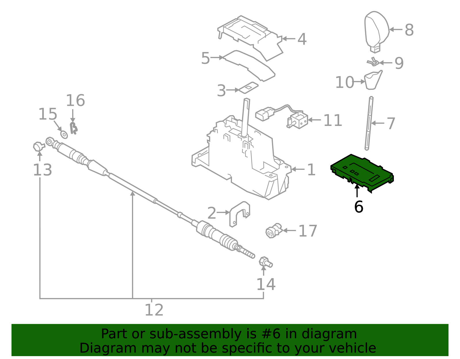 2019-2025 Subaru Ascent Shift Indicator 35170XC10A | Subaru Parts Guys
