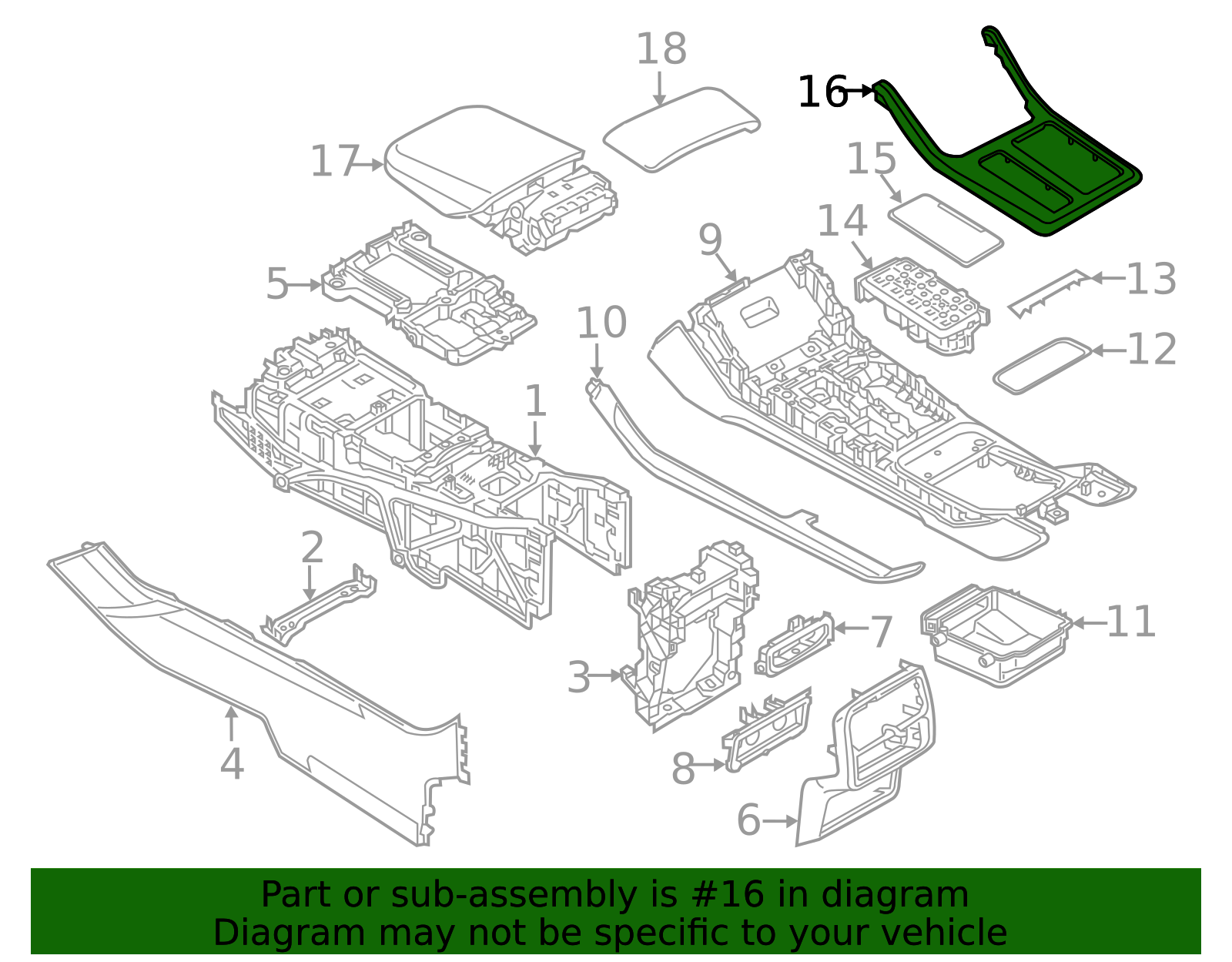 2019-2025 Audi Trim Plate 4M8-863-324-D-V58 | OEM Parts Online