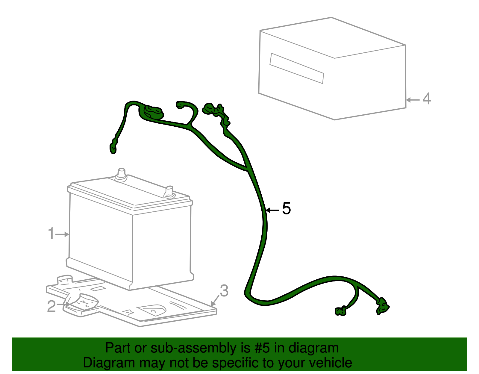91850-3F011 - Battery Cable Harness 2004-2006 Kia Amanti | Kia.Parts Store