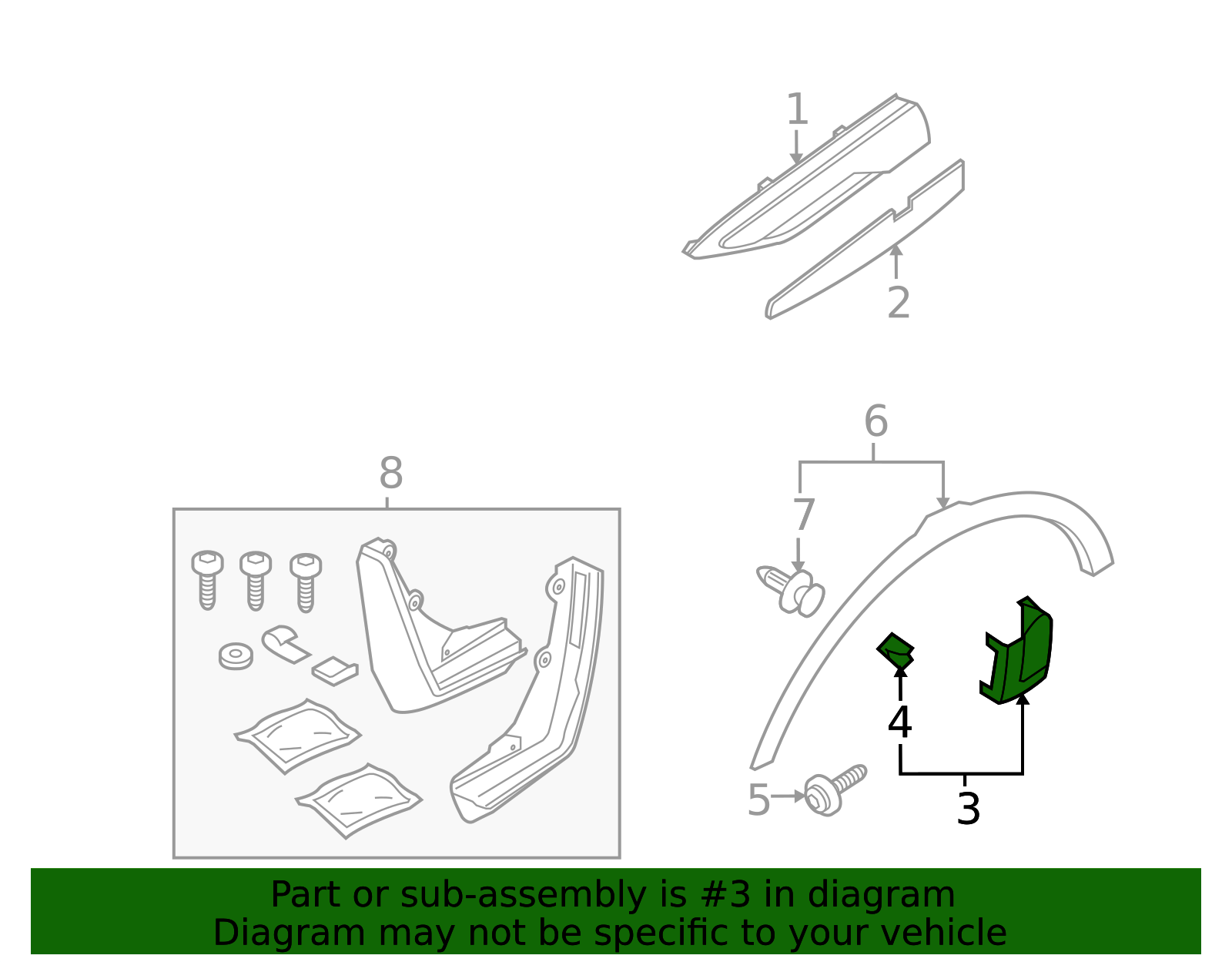 2012-2019 Land Rover Range Rover Evoque | Lower Molding | LR079233 ...
