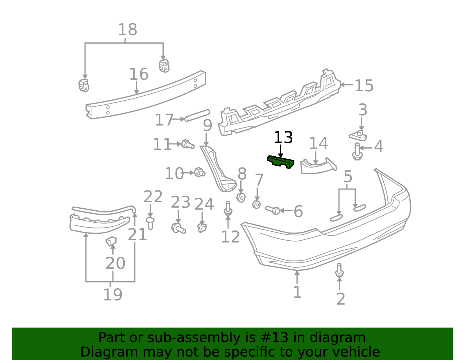 Genuine Official Toyota Side Support part# 52156-02070 for 2003-2008 ...