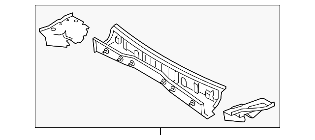 2005-2015 Toyota Tacoma Cowl Top Panel 55700-04310 | Toyota Parts Center