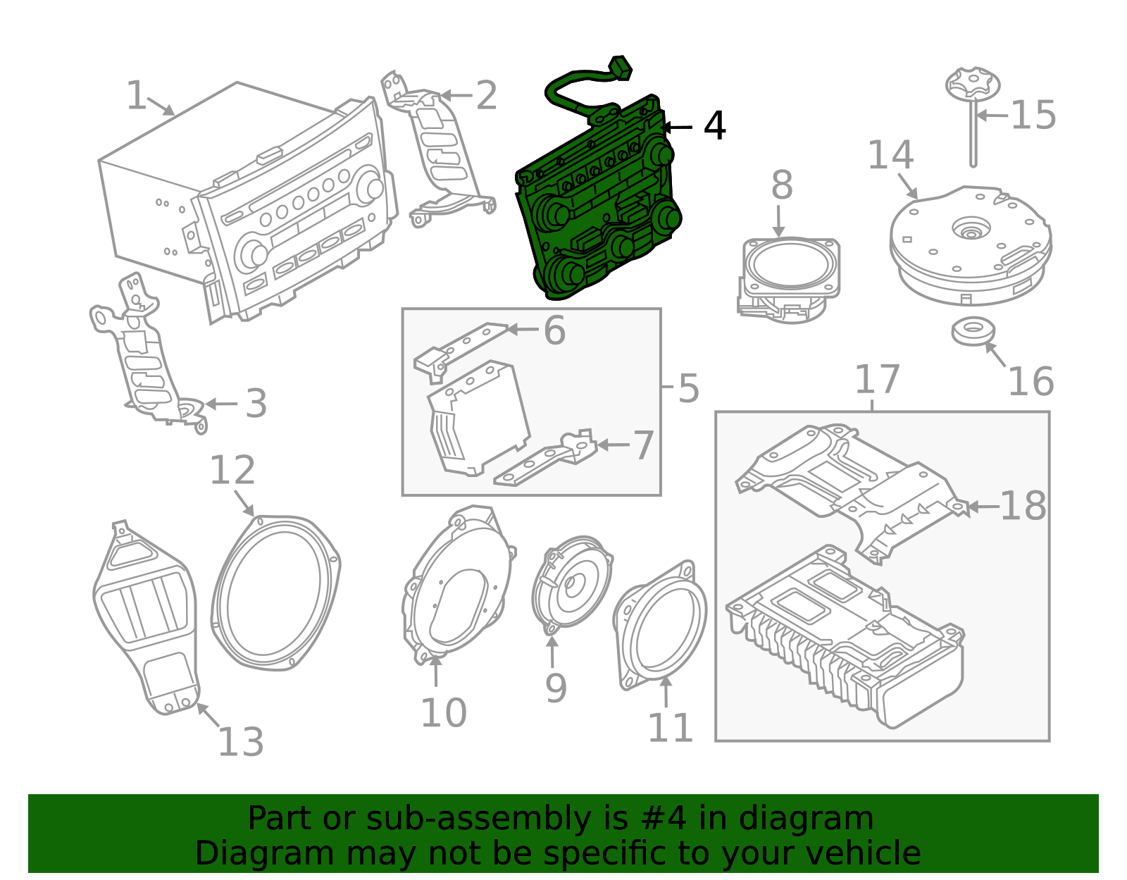 25391-6GA0A - Radio Module Interface Official Nissan Parts Store