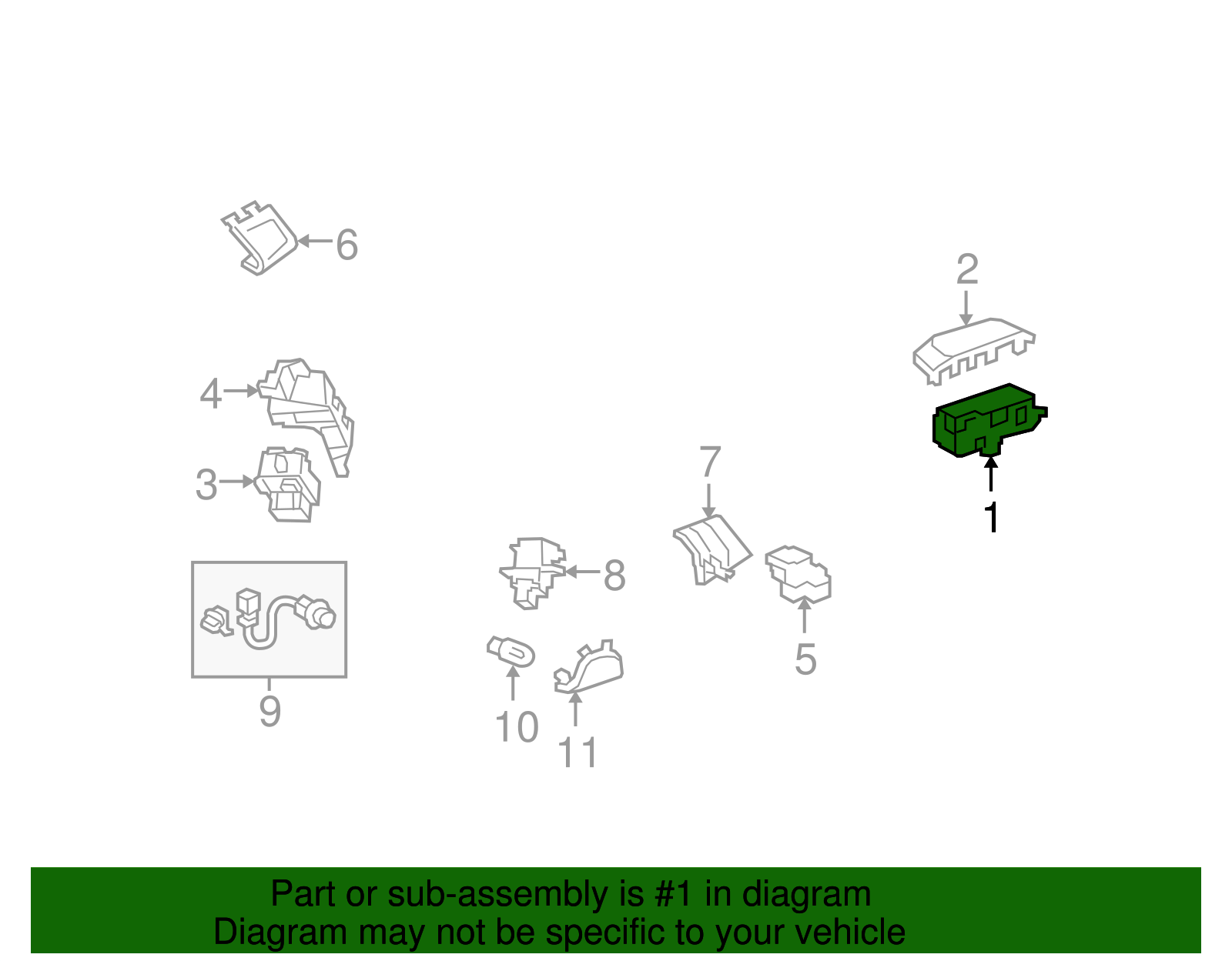 35750-TL2-A11 - 2009-2010 Acura TSX - Switch Assembly, Power Window ...