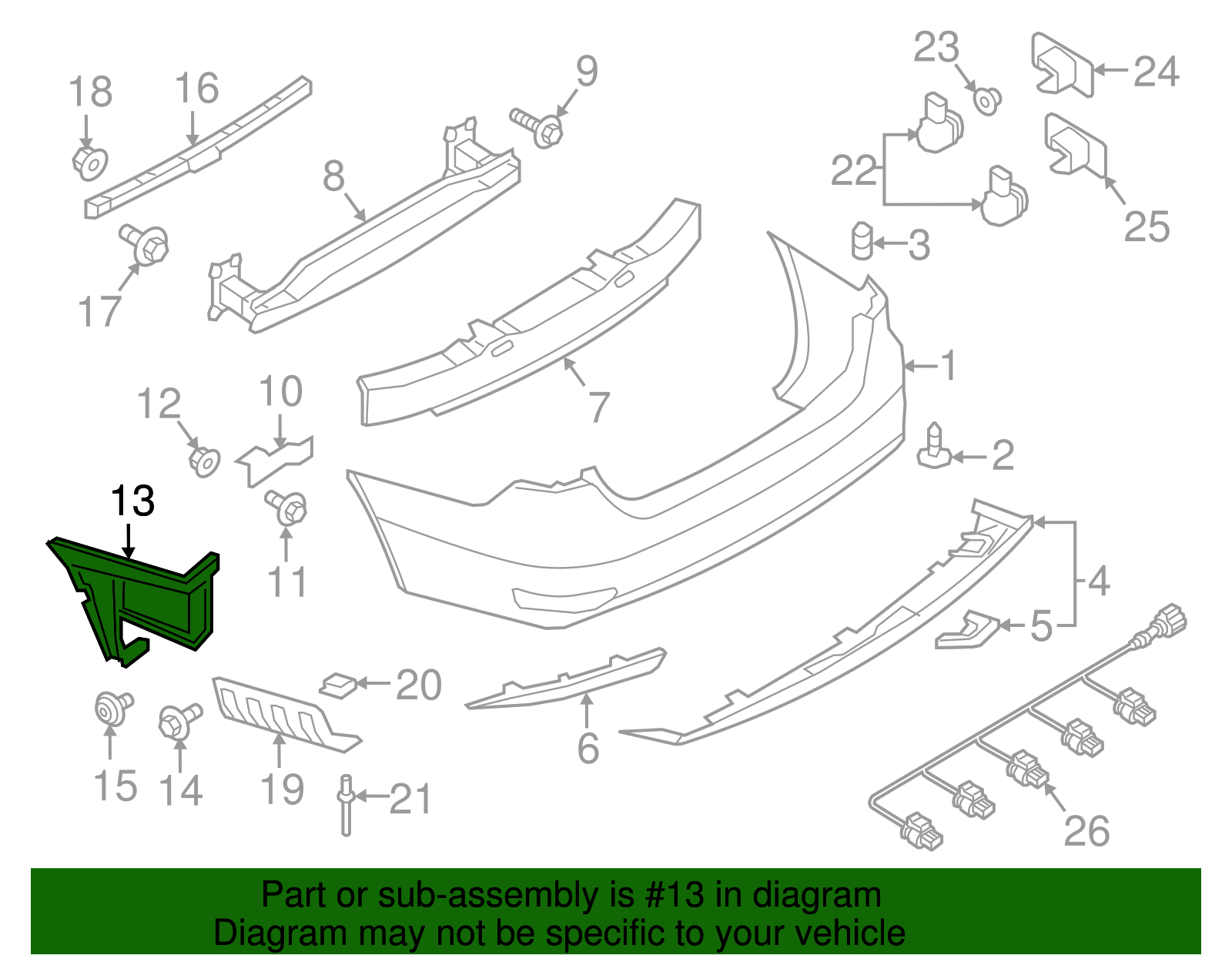 2015-2018 Volkswagen Jetta Side Retainer 5C6-807-375 | VW Direct Auto Parts