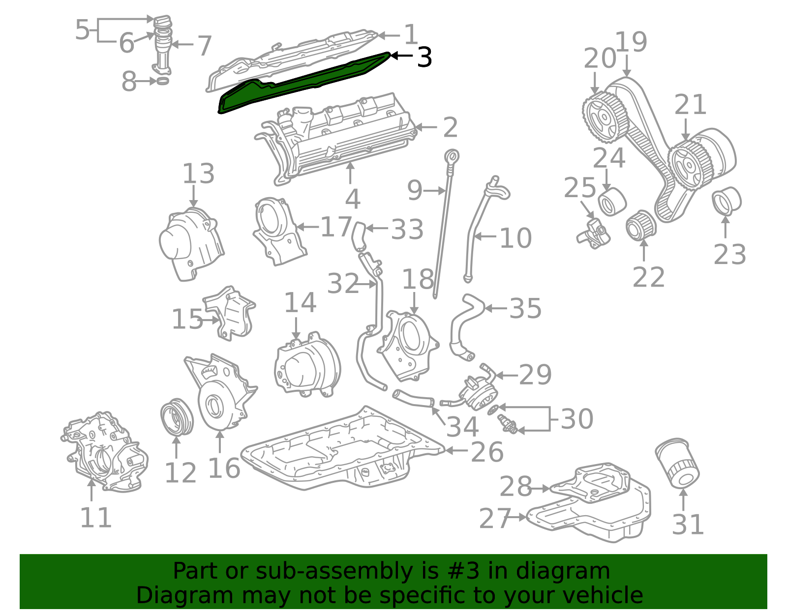 11213-50031 - Valve Cover Gasket 1998-2010 Lexus | Lexus of Stevens ...