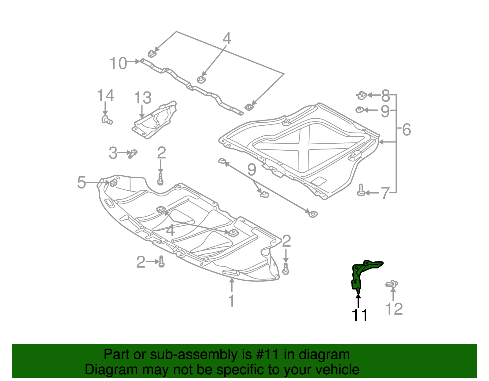 8E0-807-513-A - Side Shield 2002-2006 Audi | Audi OEM Parts Guy