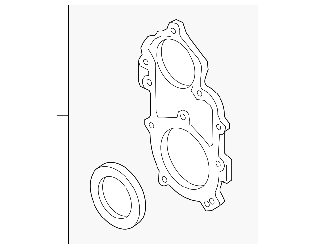 2011-2015 Volkswagen Touareg Rear Main Seal Retainer 06E-103-171-CG ...