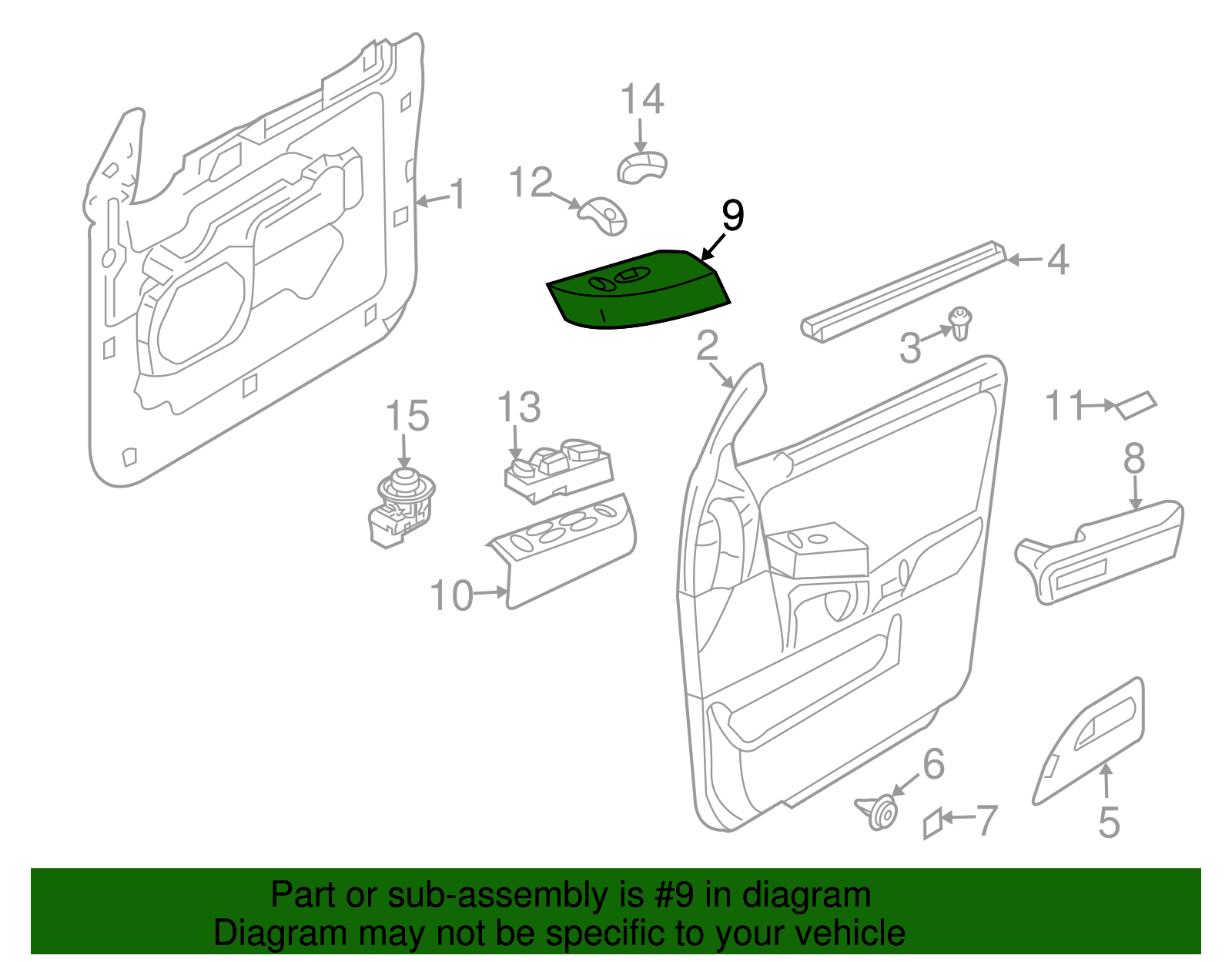 2011-2014 Ford Expedition | Switch Bezel | BL1Z-14524-AA | Walls' Ford ...