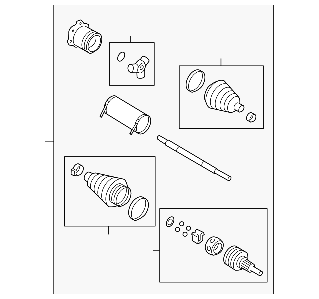2007-2020 GM (Replaces 84842044) F Shaft 85083496 GM | GMPartsDirect.com