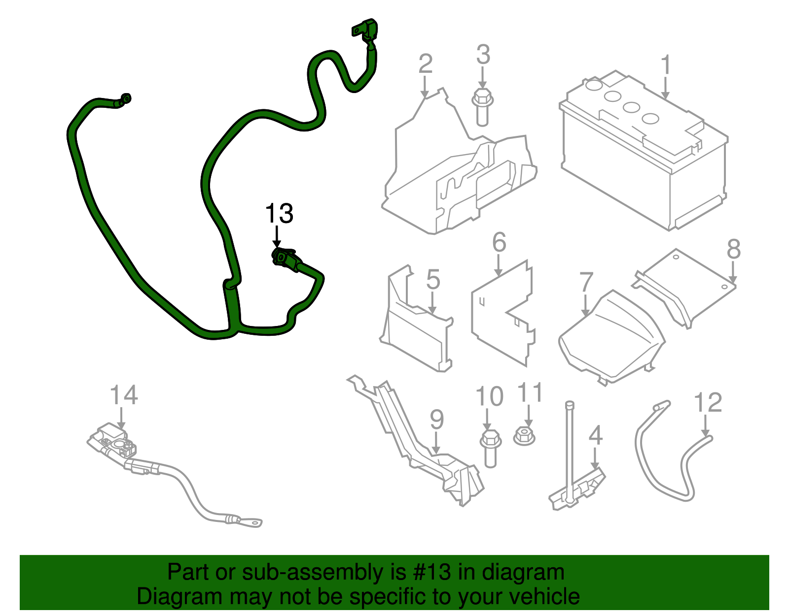 31300263 - Battery Cable Terminal End - 2010-2018 Volvo | Volvo OEM ...