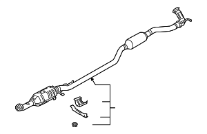 2016-2022 Mitsubishi Outlander Sport Intermediate Pipe 1570C896 ...
