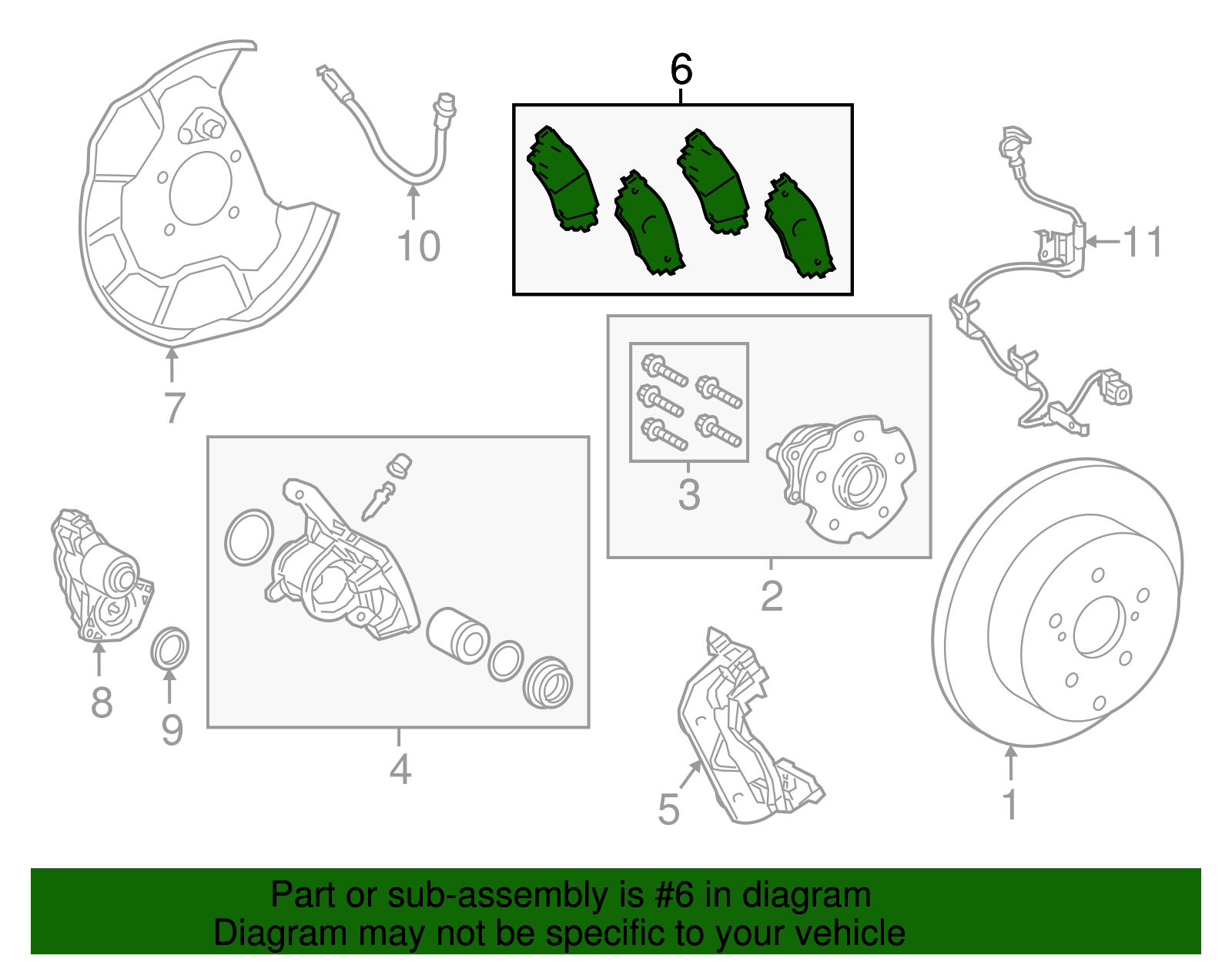 04466-78030 - Disc Brake Pad Set For 2015-2021 Lexus | Lexus OE Parts