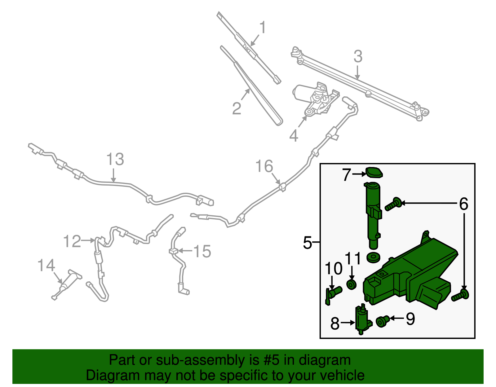 2017-2025 Ford | Reservoir | HC3Z-17618-B | Walls' Ford Parts