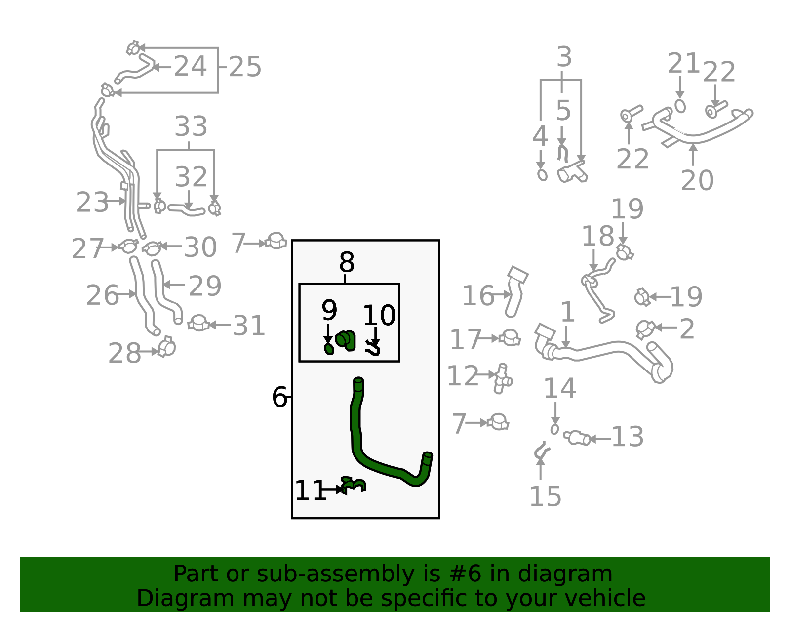 5N0-121-051-M - High-Quality Radiator Coolant Hose for AutoNation Parts