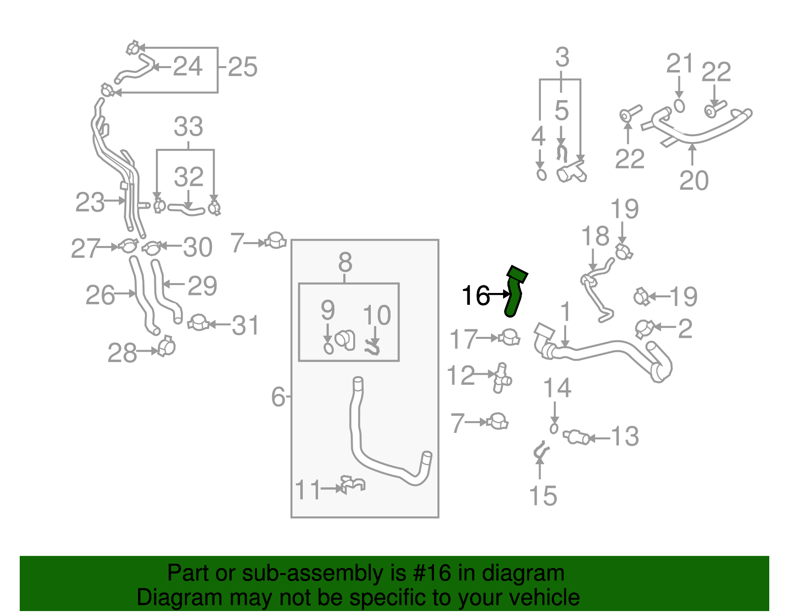 5N0-121-051-C - Connector Hose - 2009-2018 Volkswagen | World VW Parts