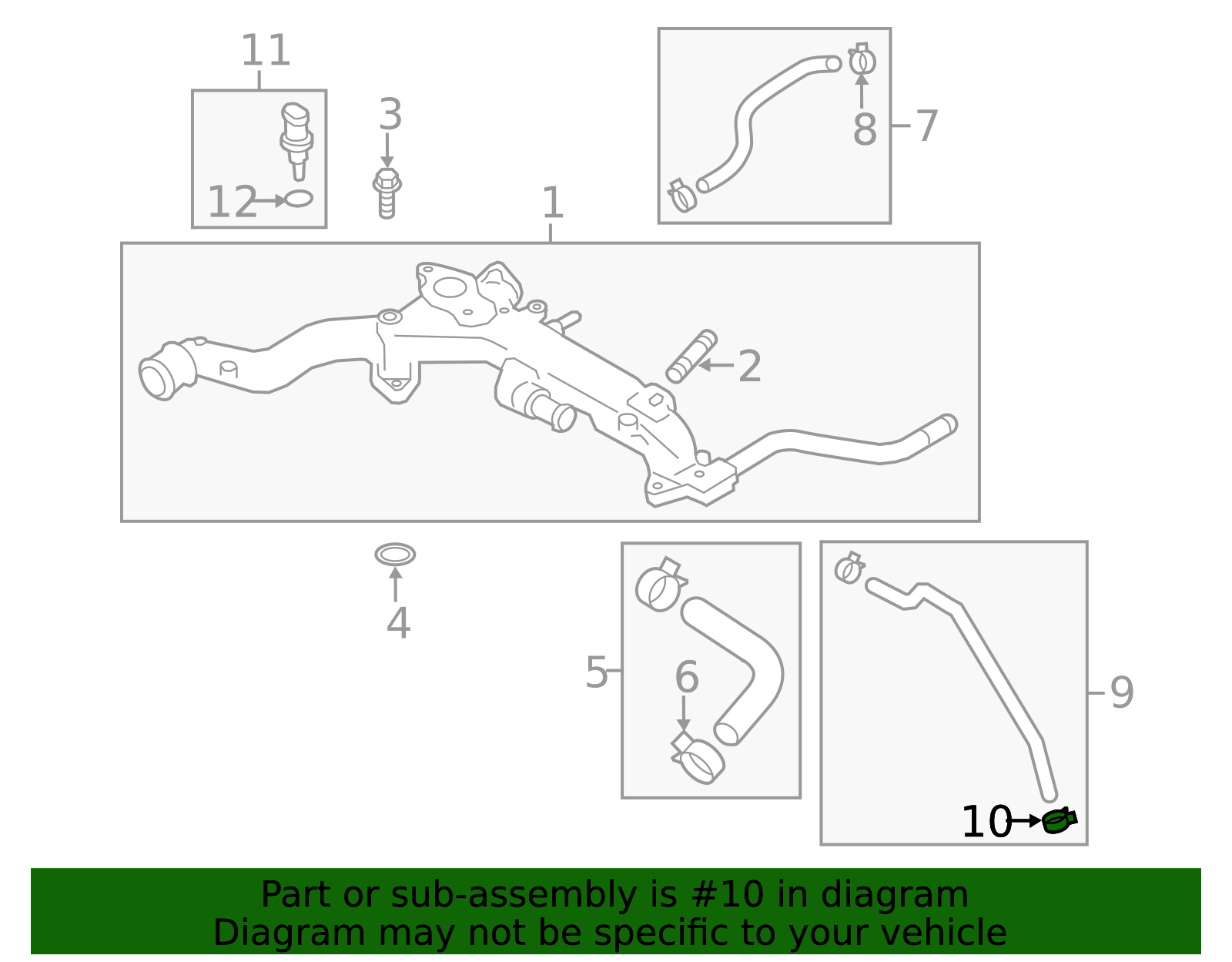2008-2025 Subaru HVAC Heater Hose Clamp 092313102 | Subaru Parts Guys