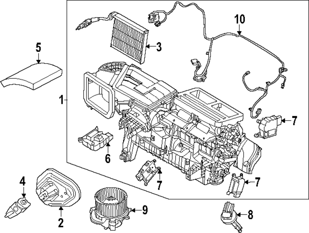 2024-2025 Ford Mustang Evaporator Assembly PR3Z-19850-B | OEM Parts Online