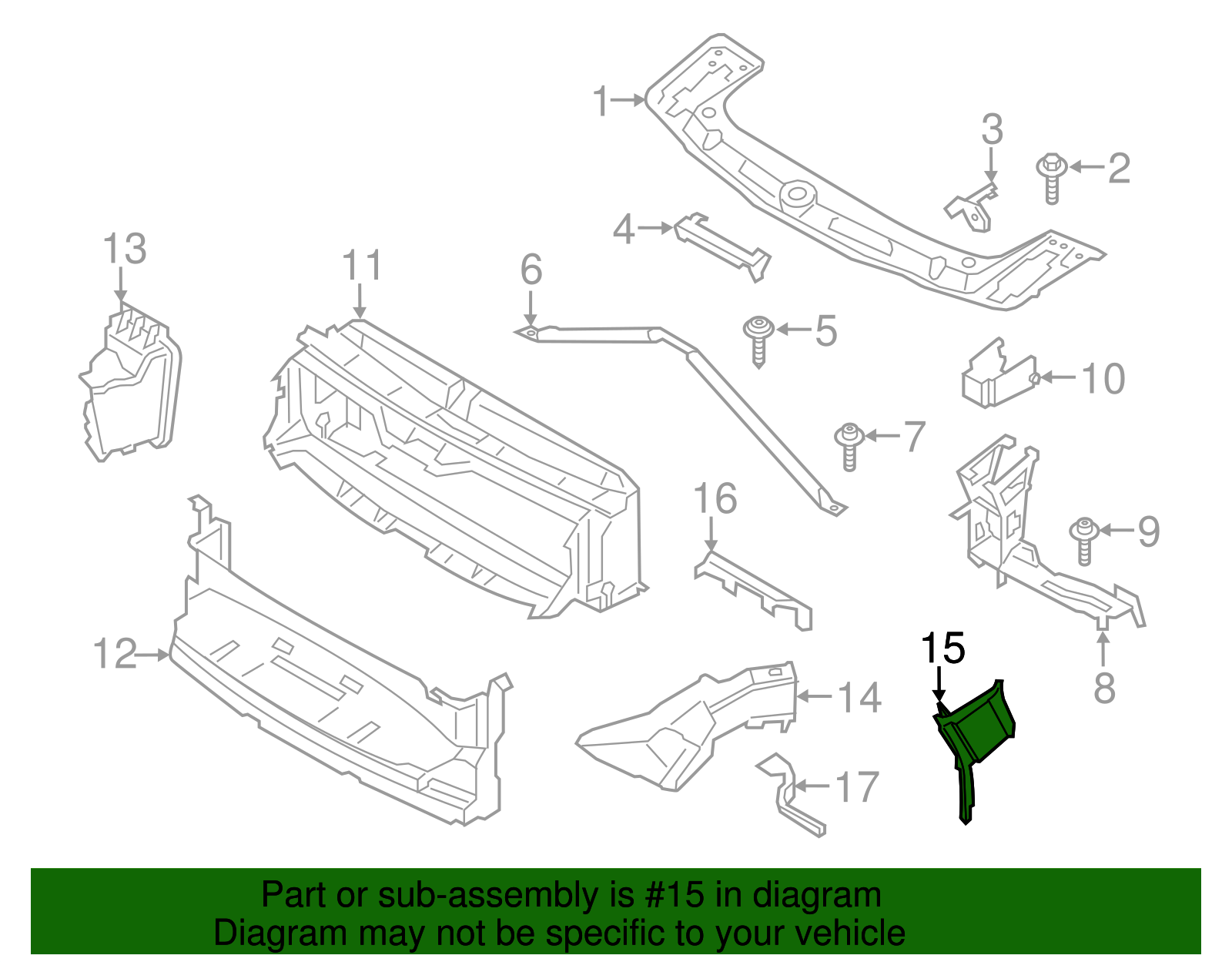 2015-2020 BMW | Air Inlet Duct | 51747465289 | BMW OEM Parts Store