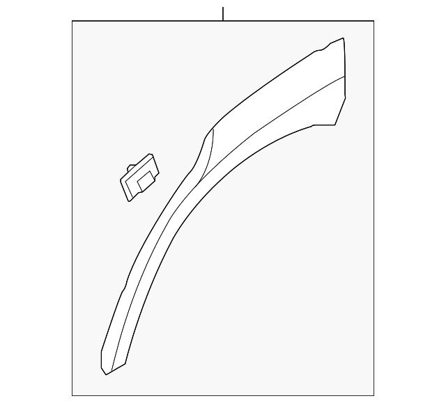 2019-2021 Hyundai Kona Electric Wheel Opening Molding 87741-J9500-PGY ...