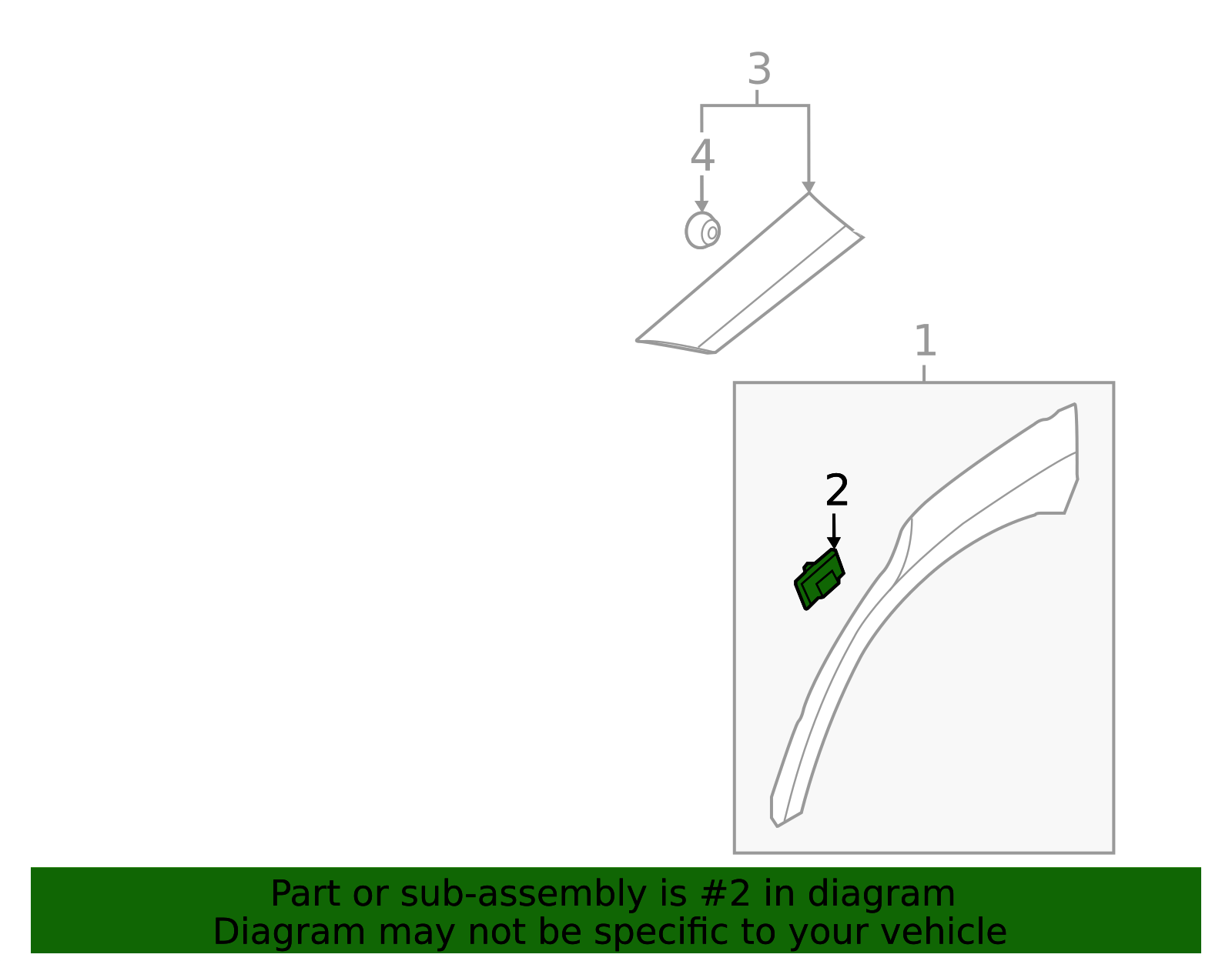 87756-2J000 - High-Quality Wheel Opening Molding Retainer Clip for 2013 ...
