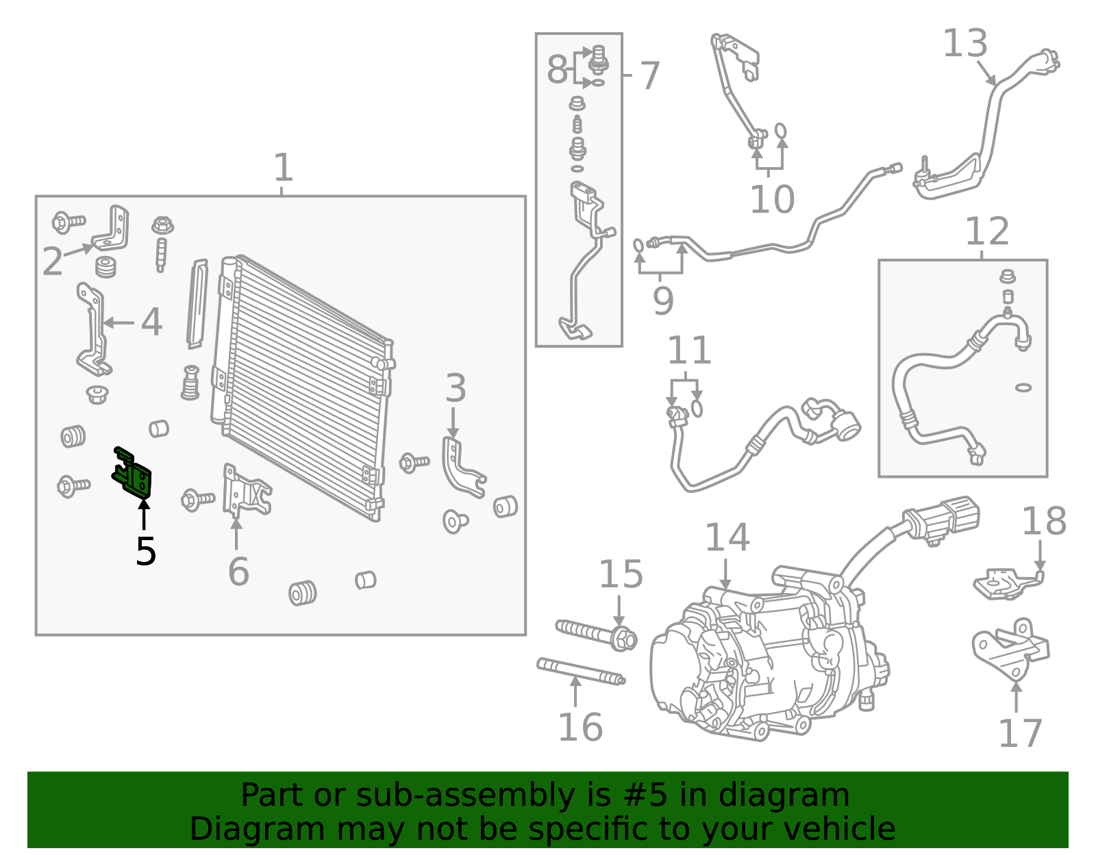 88688-35780 - Condenser Assembly Lower Bracket 2025 Toyota 4Runner ...