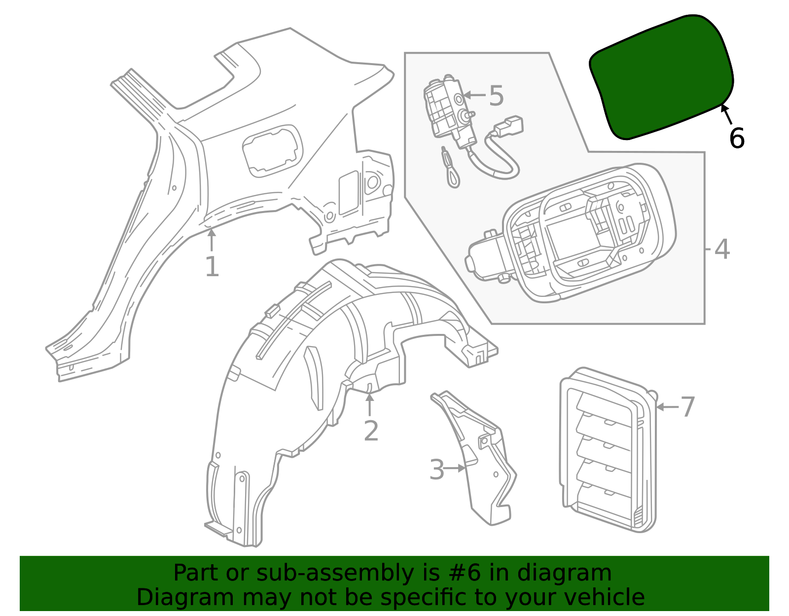 2025 Toyota Crown Signia Fuel Door 77351-30440 | MotorMotor