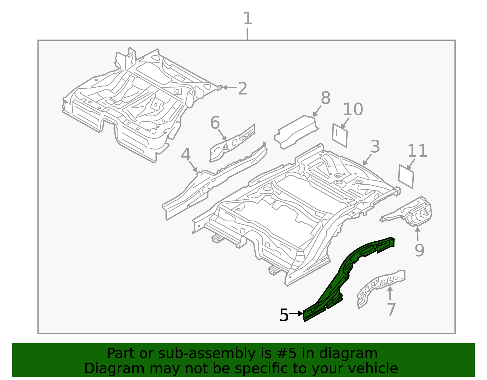 2010-2016 Hyundai Genesis Coupe Side Rail 65771-2M000 | MotorMotor