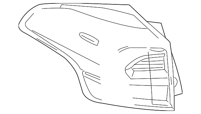 2016-2018 Toyota RAV4 Tail Light Assembly - DRIVERS SIDE 81561-42192 ...