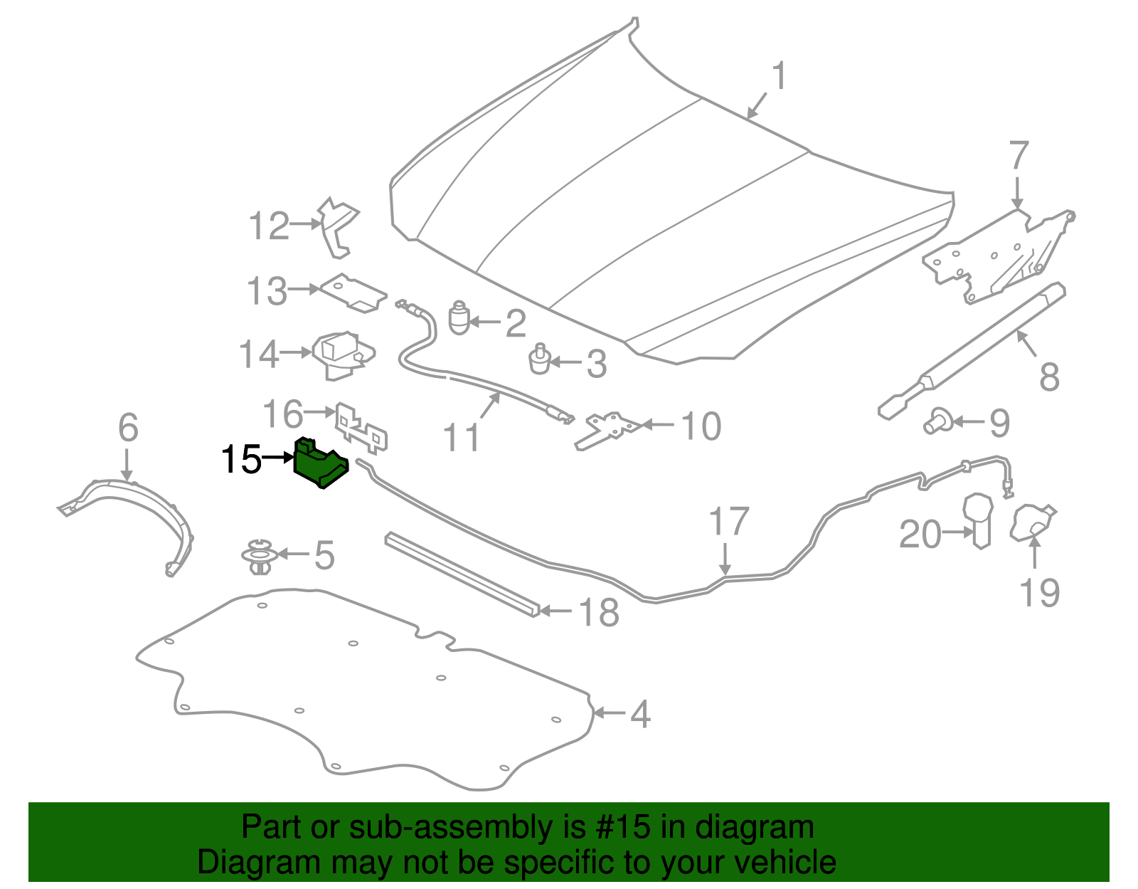 2020 Jaguar Latch Assembly T2H45252 | JaguarParts.com