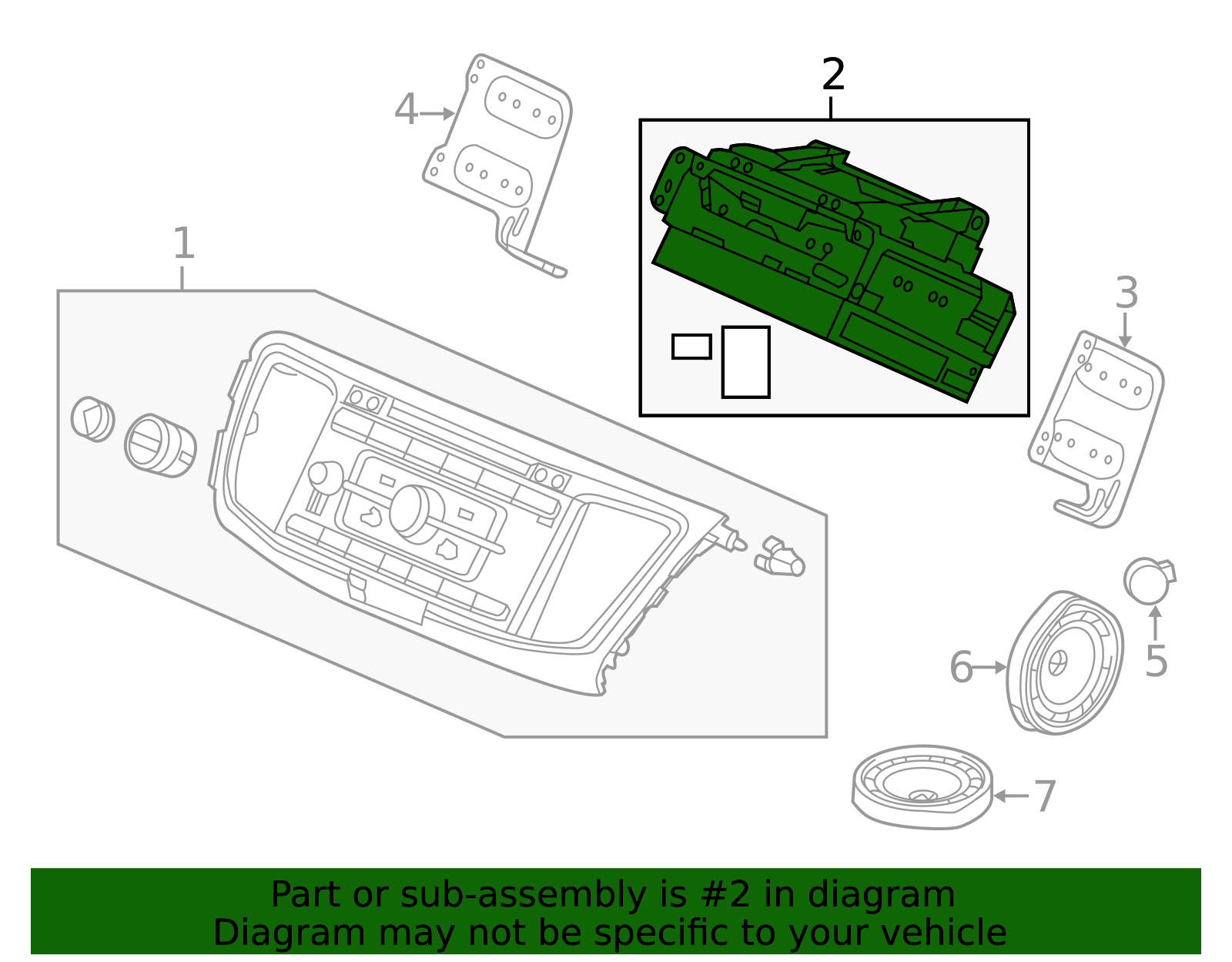39171-T2F-A11 - 2016-2017 Honda Accord - Tuner Unit (Pioneer) | Genuine ...