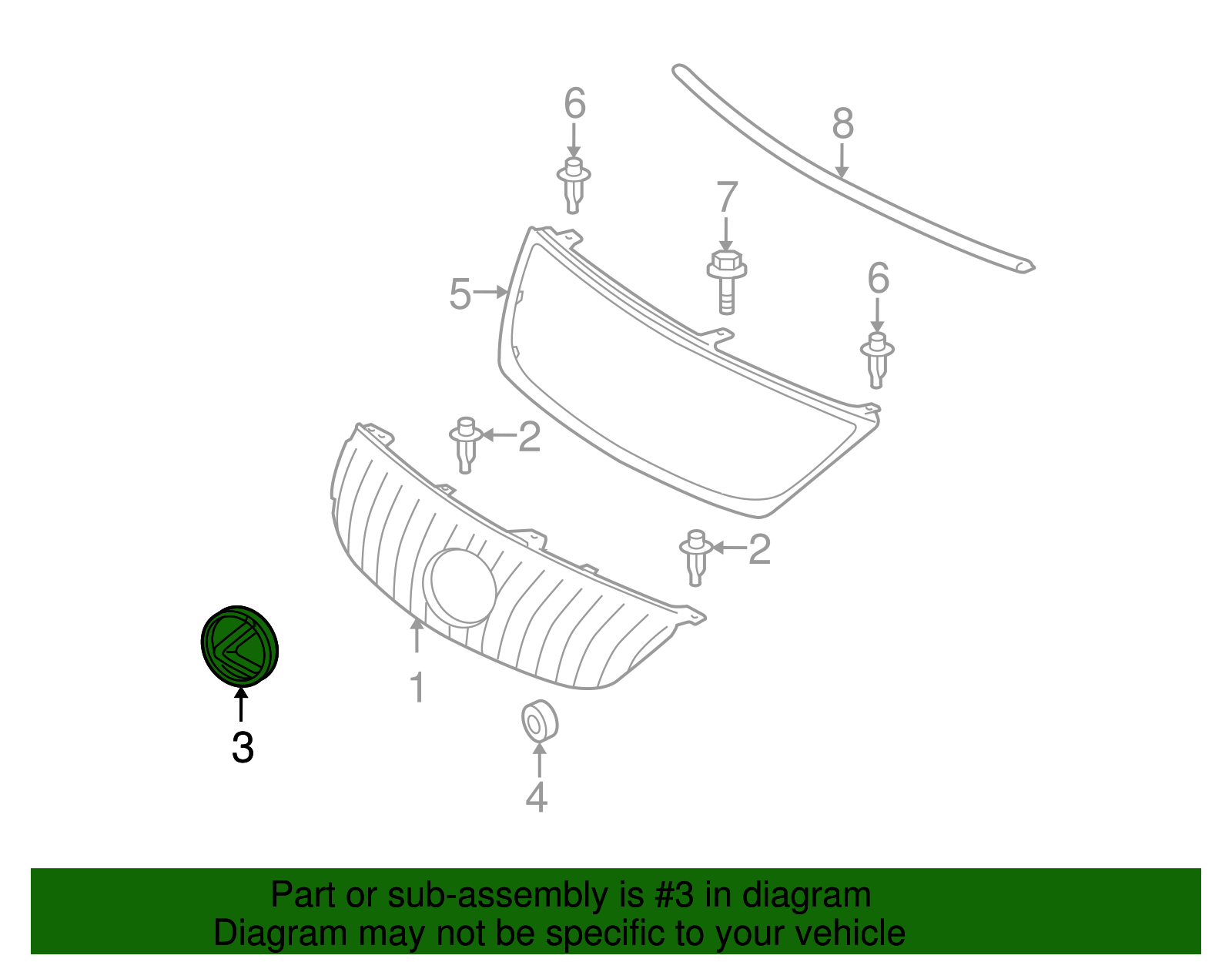 53141-30040 - High-Quality Grille Emblem for 2006-2014 Lexus ...