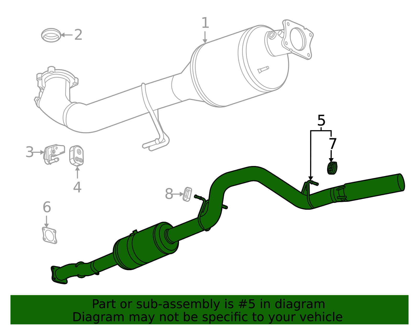 2023-2024 GM Exhaust Muffler 87858139 | Chevy OEM Parts