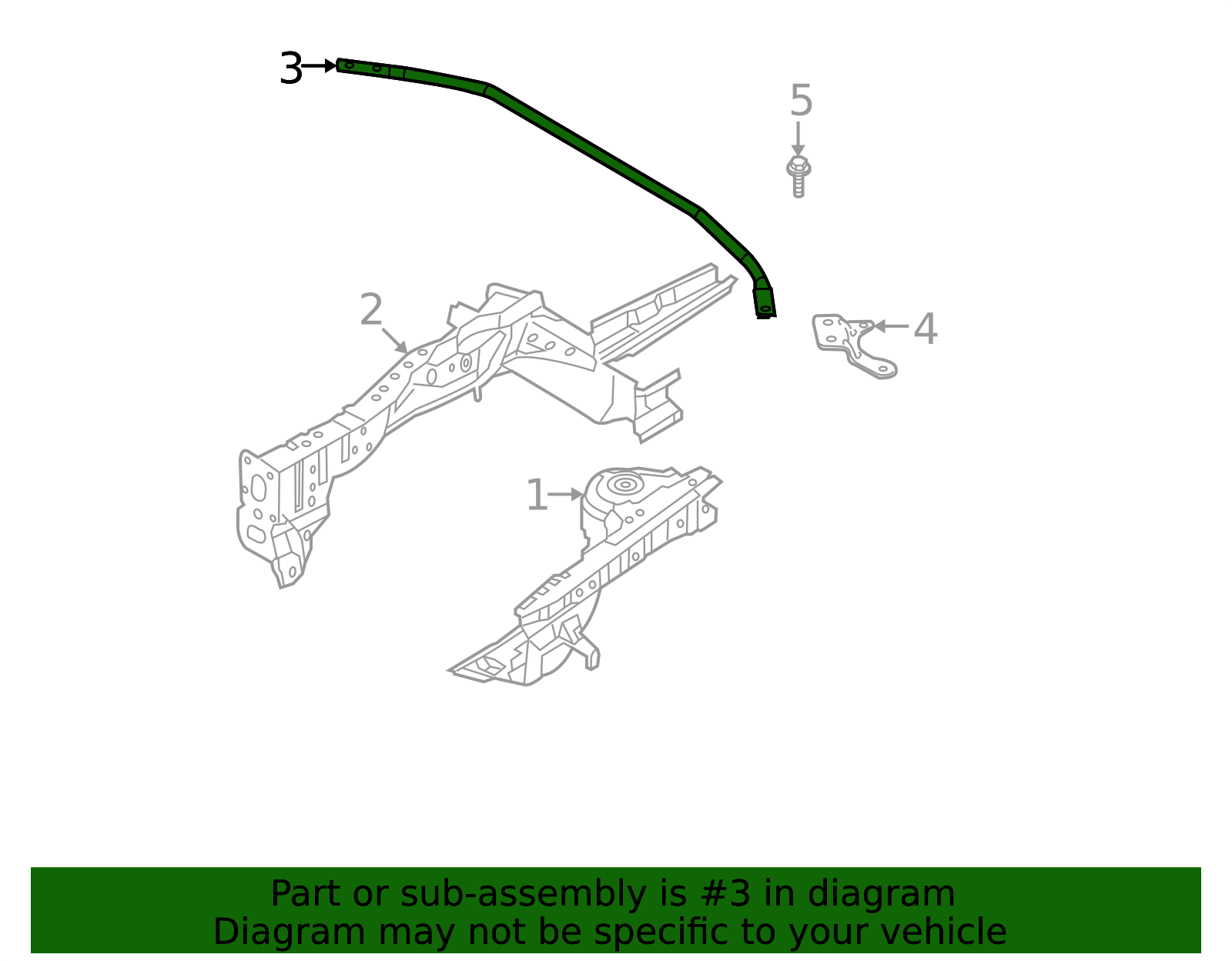 54681-2F000 - Strut Bar 2006-2009 Kia | Kia.Parts Store