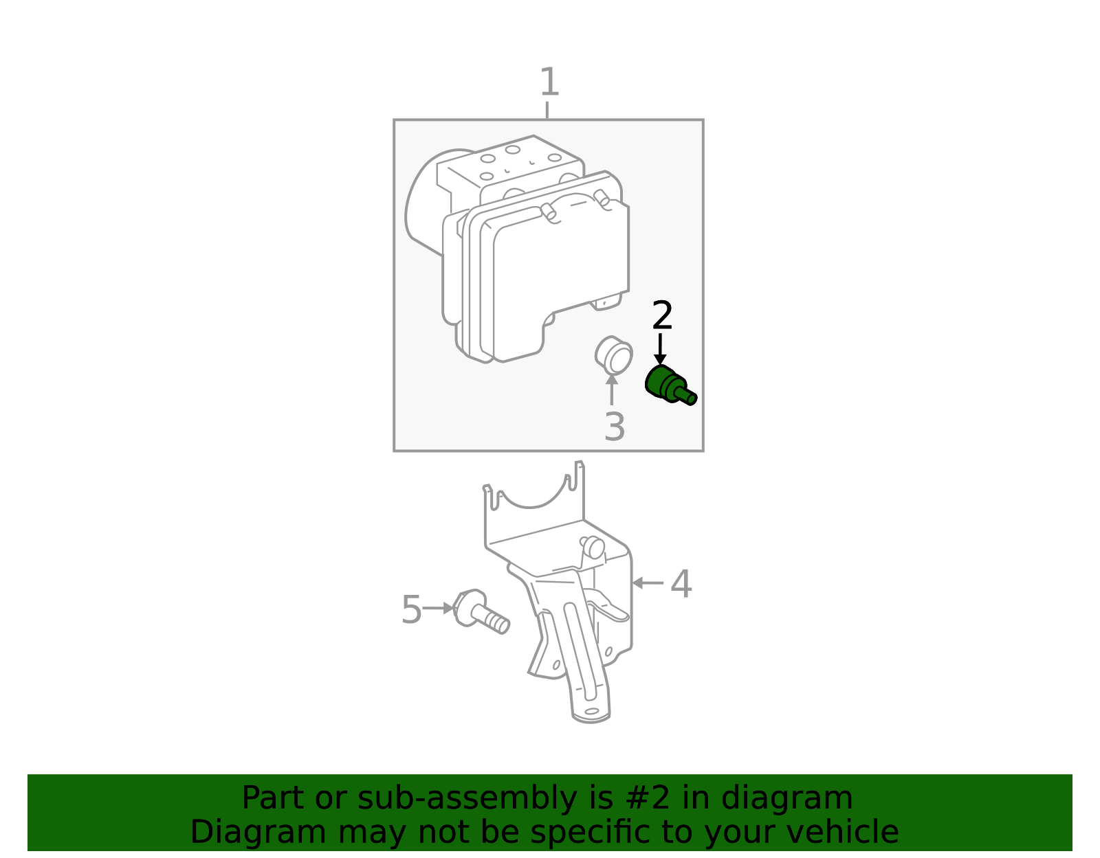 2004-2012 Toyota ABS Hydraulic Assembly Stud 44545-63010 | Toyota Parts ...
