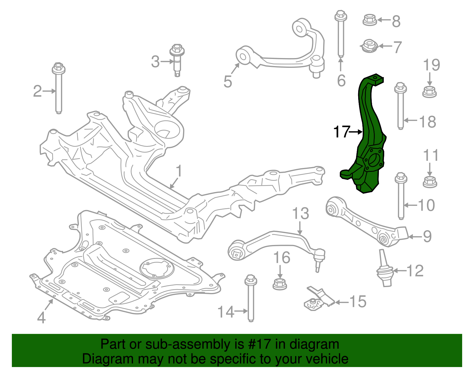 31206884386 - 2017-2025 BMW Knuckle (31-20-6-884-386) | BMW of South ...