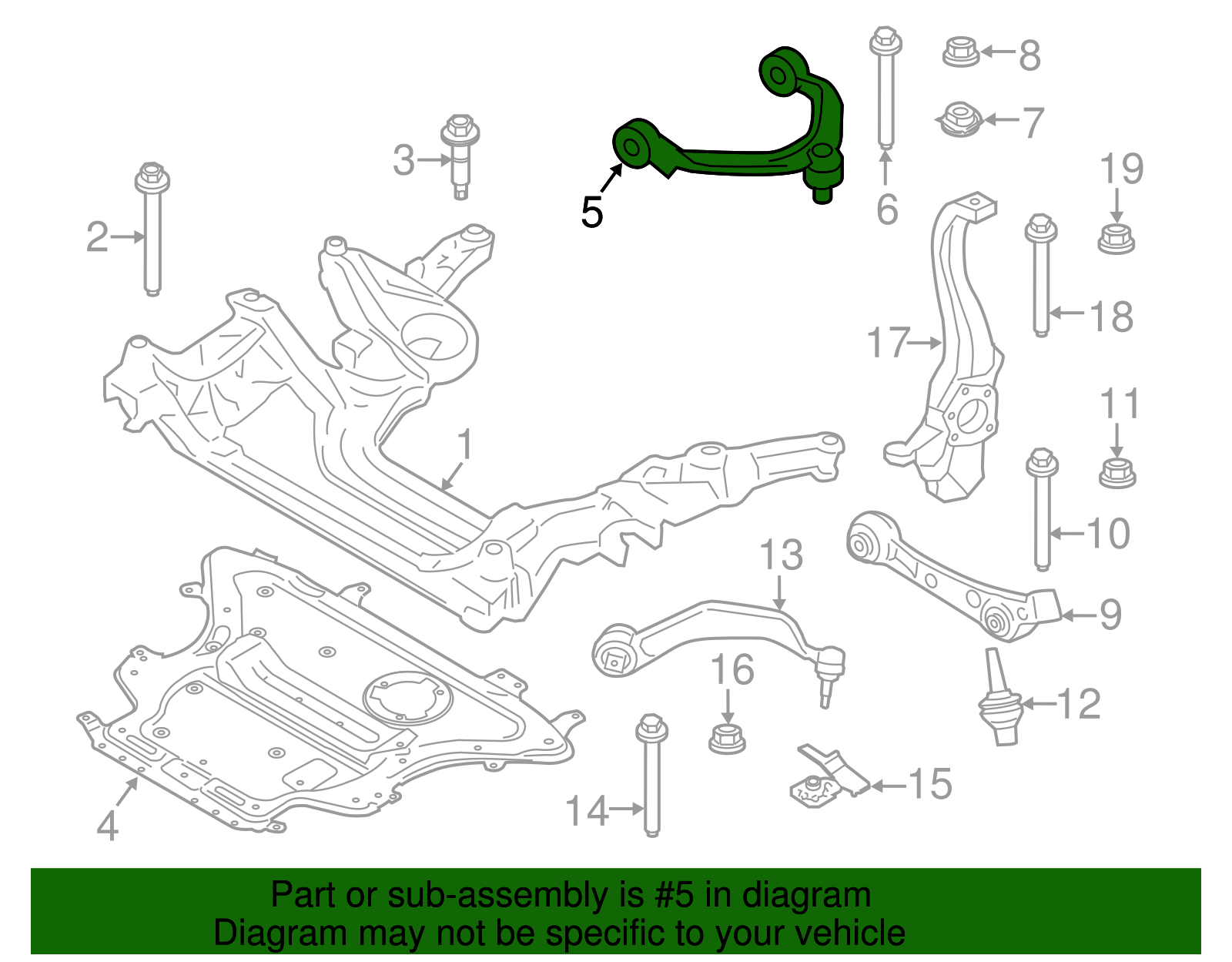 2017-2024 BMW Upper Control Arm 31-10-6-861-185 | BMW Parts Online Hub