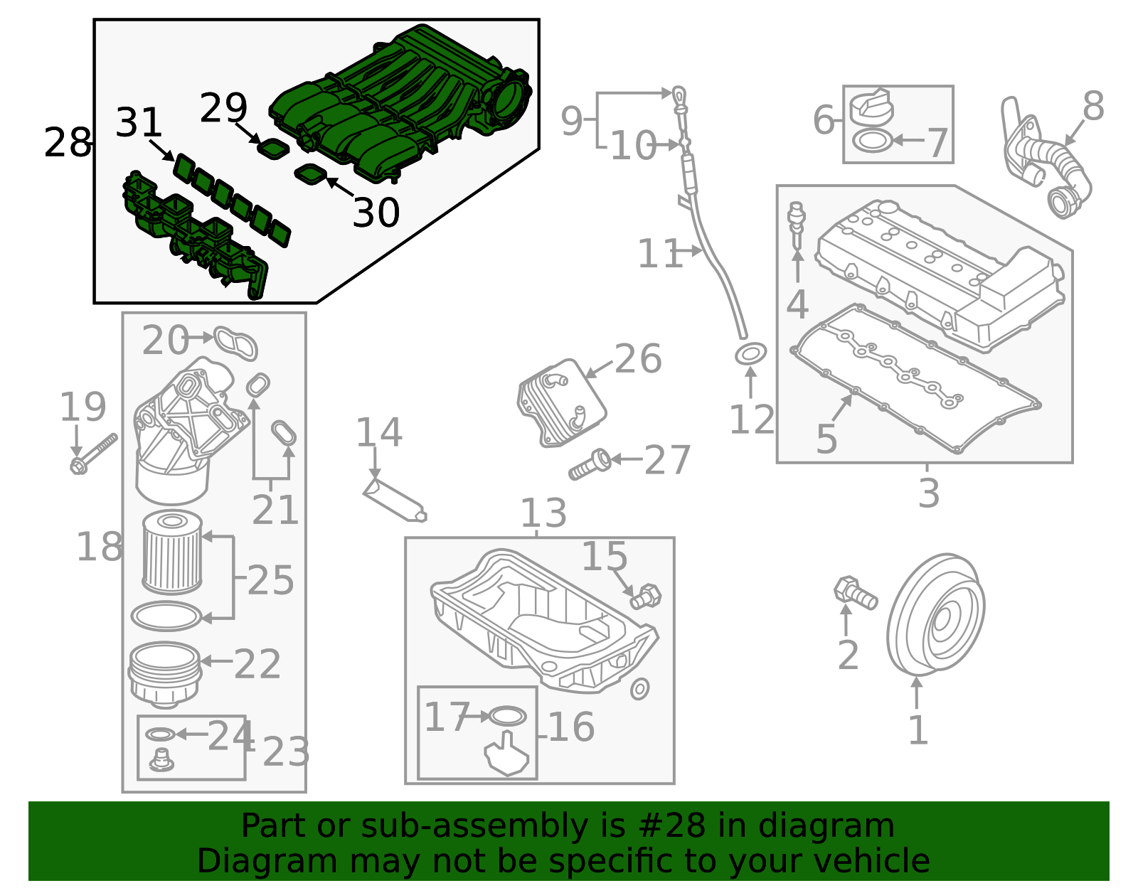 2011-2023 Volkswagen Intake Manifold 03H-133-201-AE | VW Direct Auto Parts