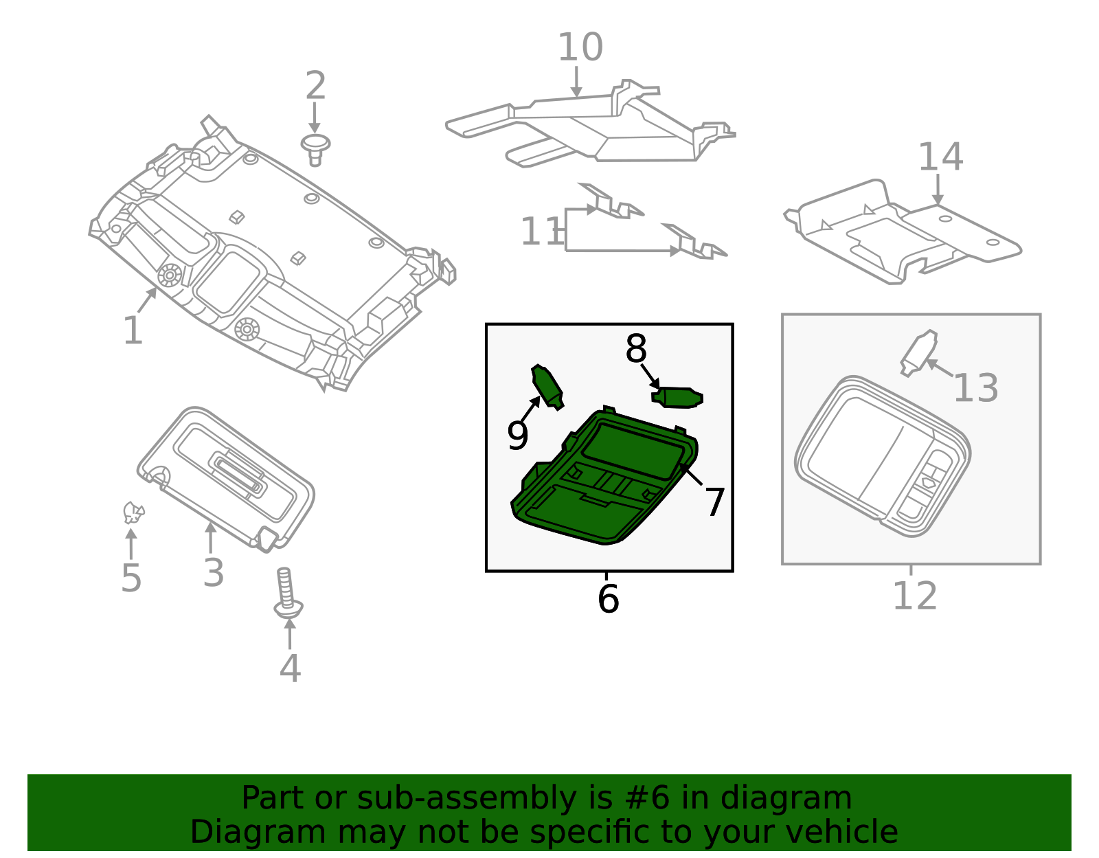26430-1PB1A - Map Lamp Assembly 2012-2018 Nissan | Official Nissan ...