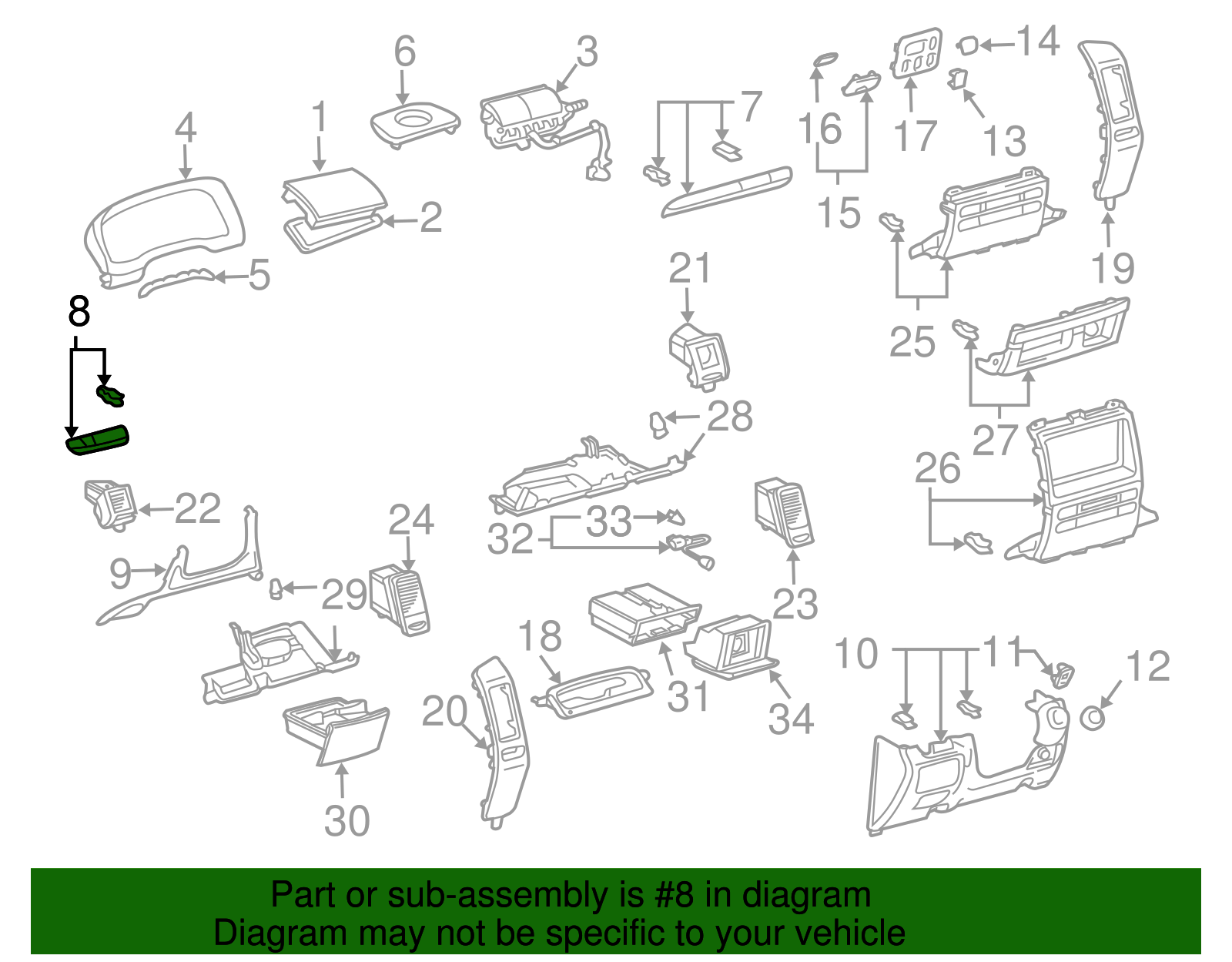 55471-60170 - High-Quality Dashboard Emblem for 2008-2009 Lexus GX470 ...