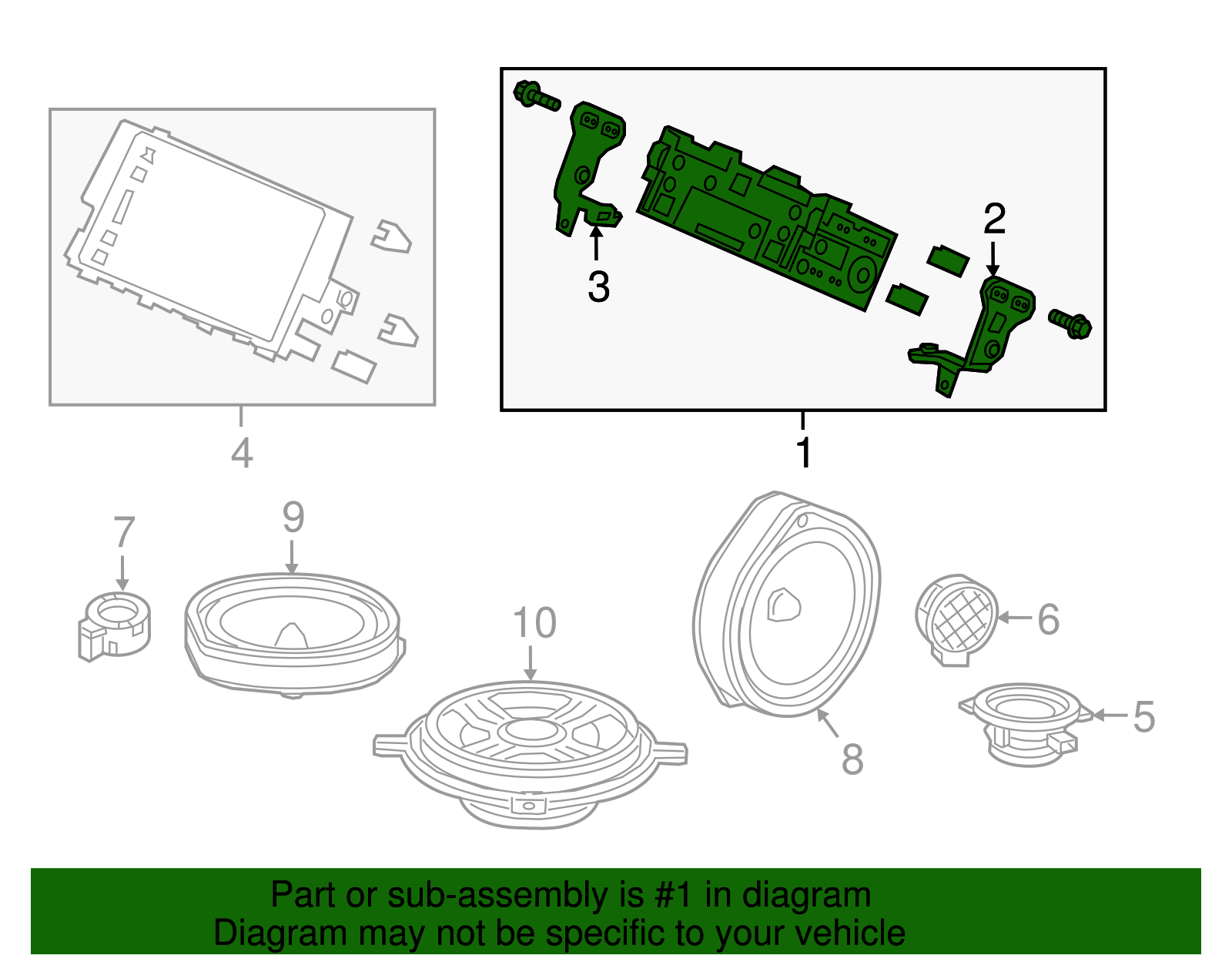39101-TBF-A51 - Radio Control Unit 2017 Honda Civic | Honda Parts Online