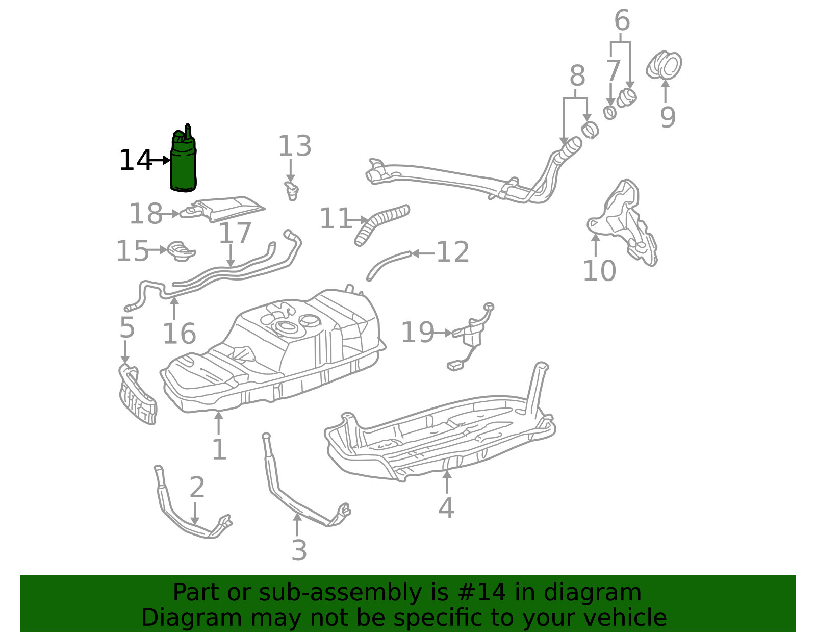Toyota Parts Fuel Pump 23221-0F010 | Toyota Parts|Toyota Online Parts ...